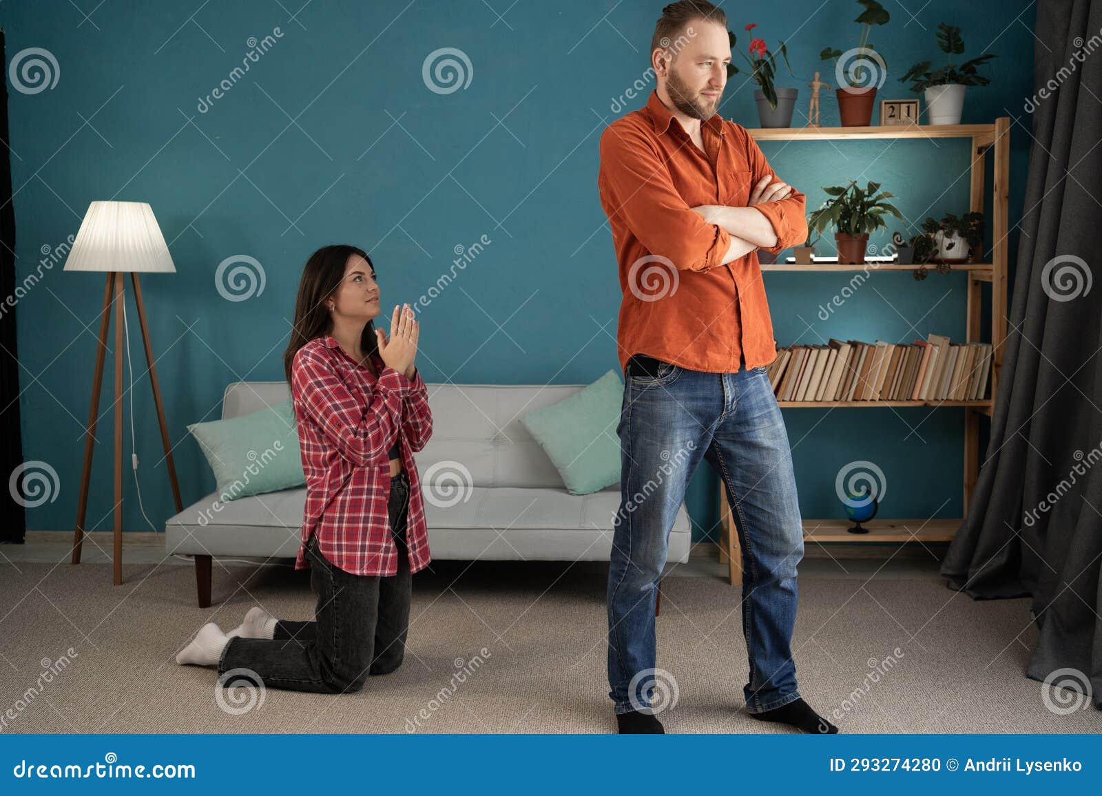 A Repentant Wife Asking Forgiveness From Her Offended Husband After