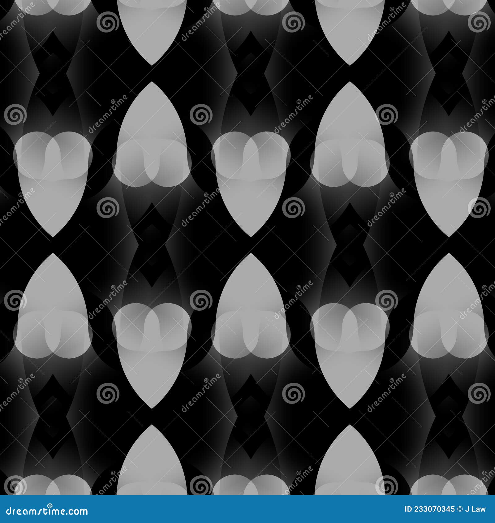 Repetition of Curved Shaped Patterns and Design in Shades of Grey Stock ...