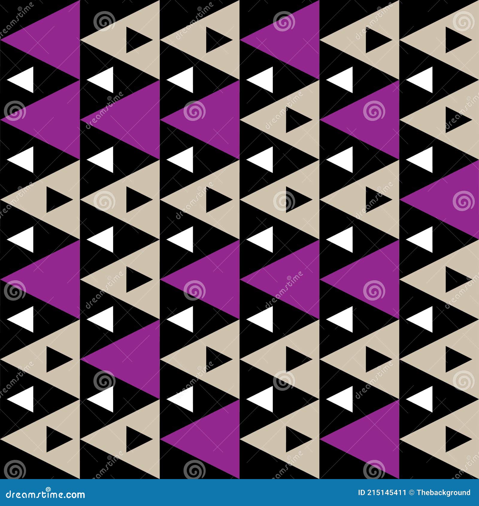 Repetition of Geometric Tiles Made of Triangles. Vector Seamless ...