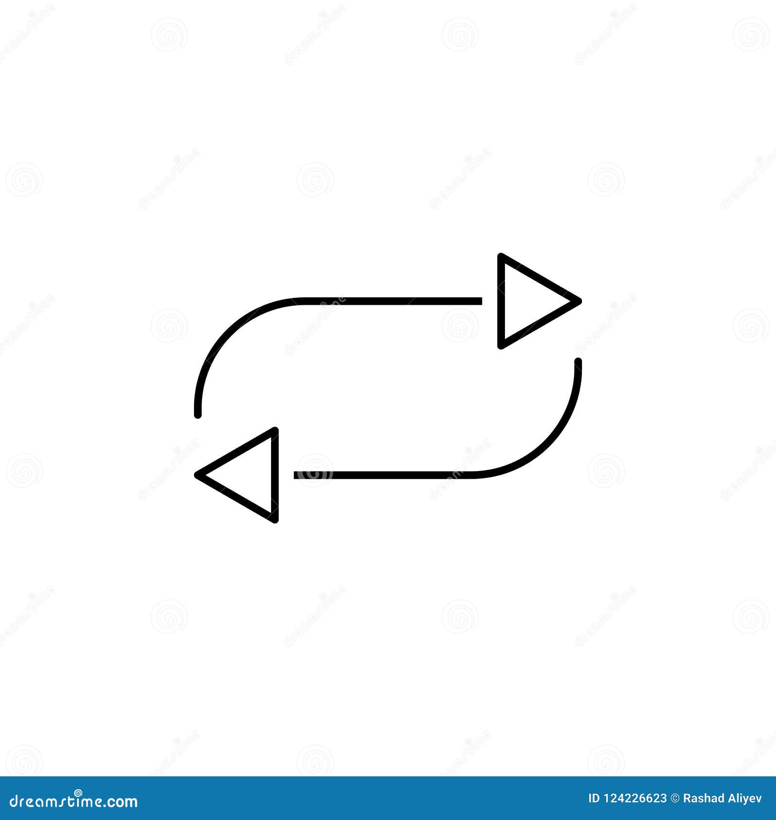 Repetition Sign Icon. Element of Simple Icon in Material Style for ...