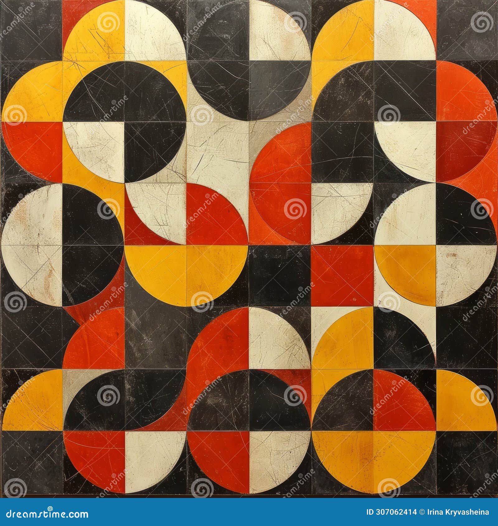 Repetition and Variation of Geometric Forms Create a Rhythmic and ...