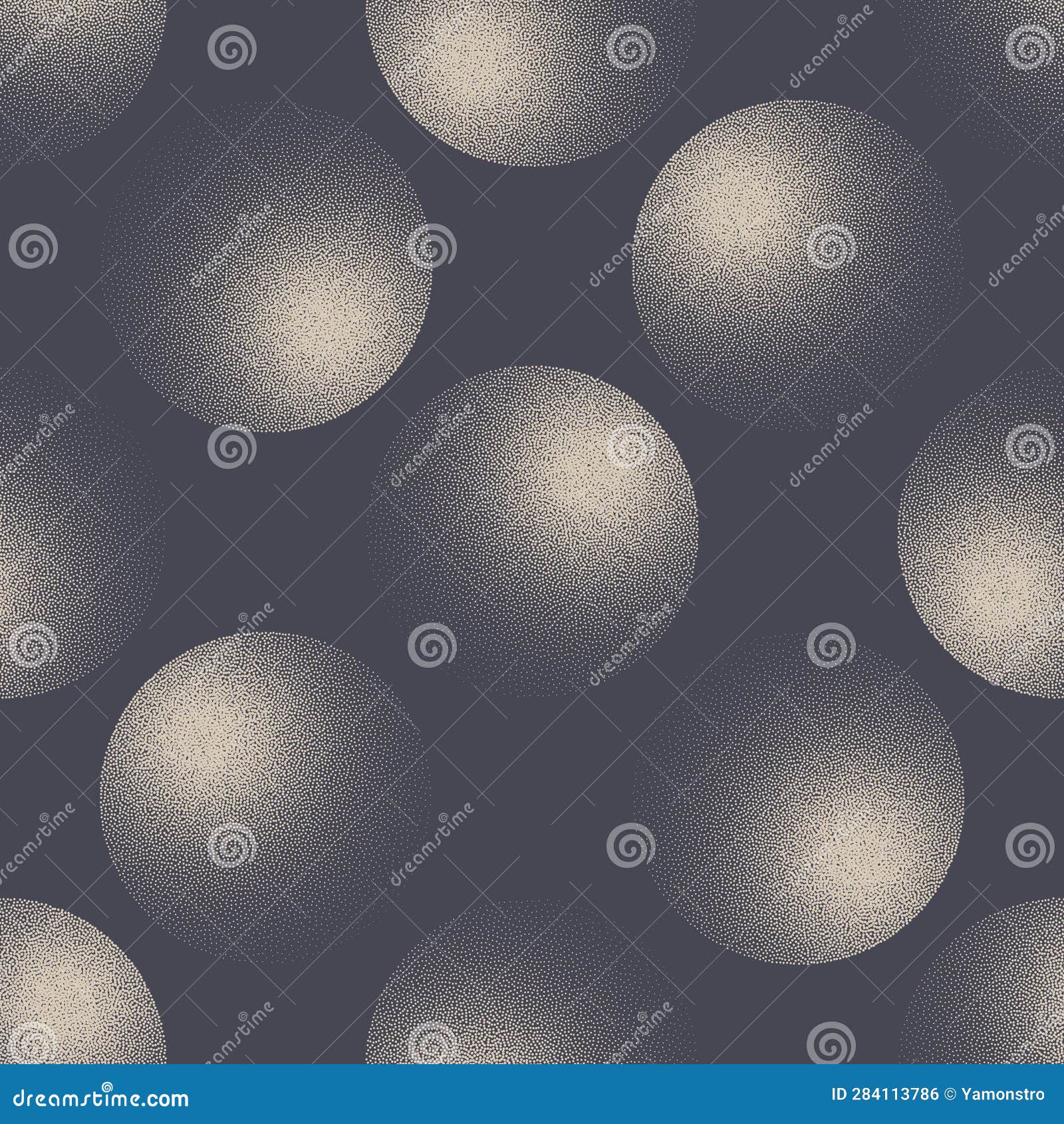 Repetitive Balls Grid Seamless Pattern 3D Vector Dot Work Abstract ...