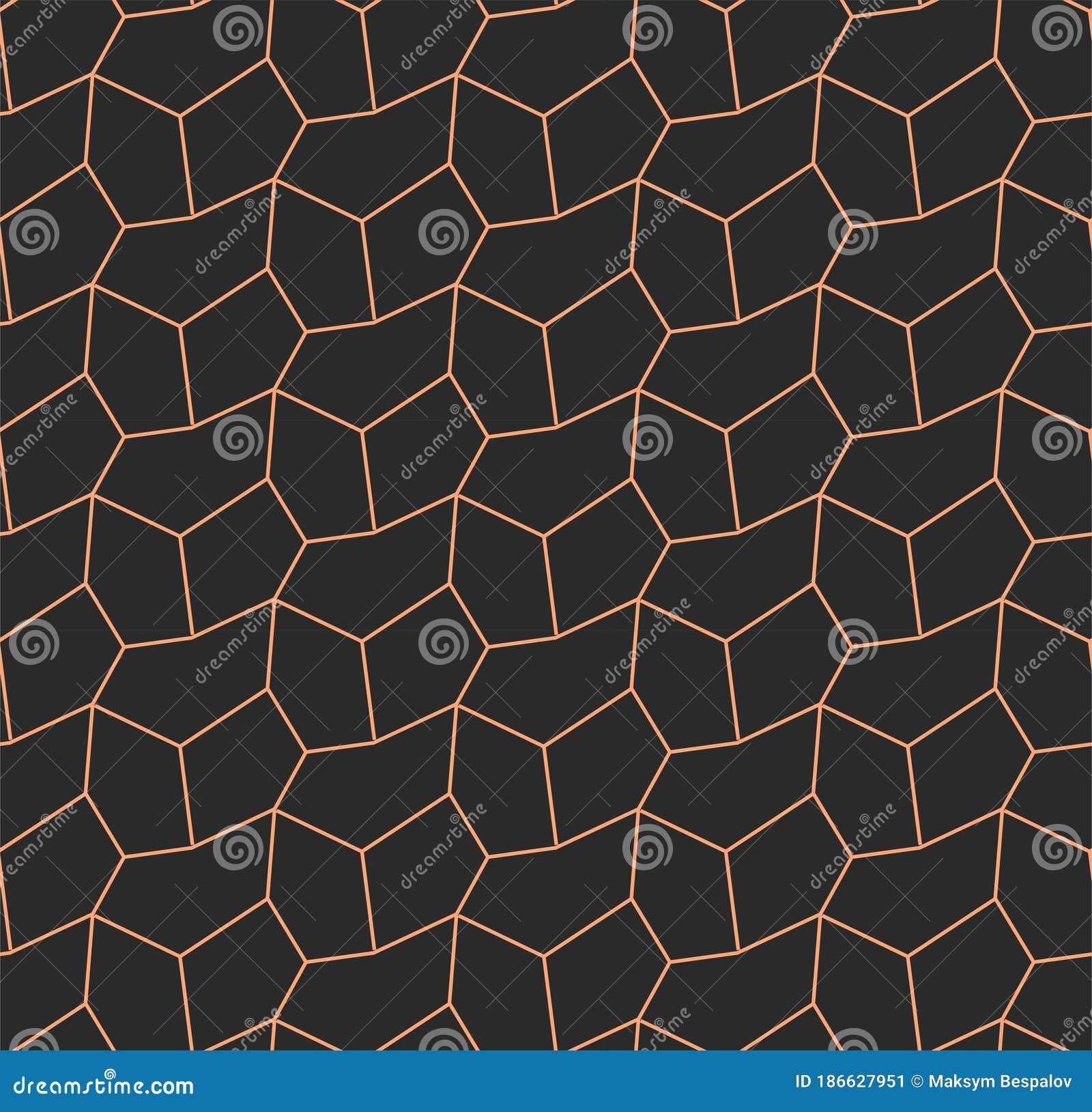 Repetitive Elegant Vector Wavy Deco Pattern. Continuous Line Graphic ...