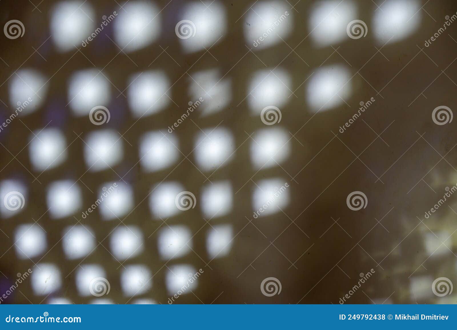 Repetitive Geometric Pattern of Light Spots on the Wall. Abstract Light ...