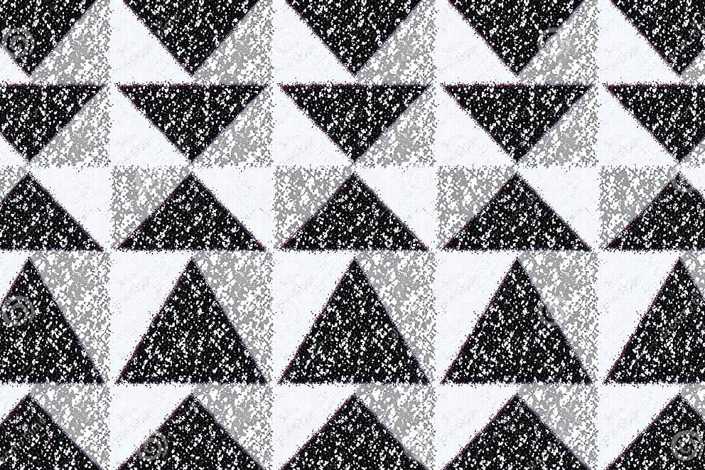 Repetitive Geometric Shape Pattern Triangles Contrast Movement Stock ...