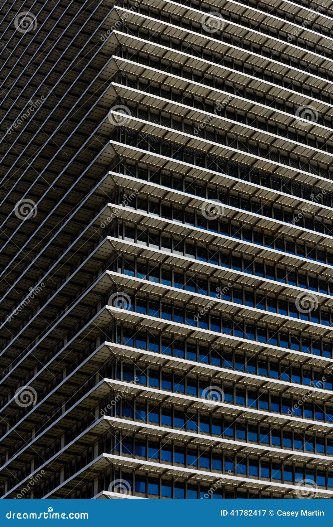Repetitive Horizontal Louvers Stock Image - Image of blue, exterior ...