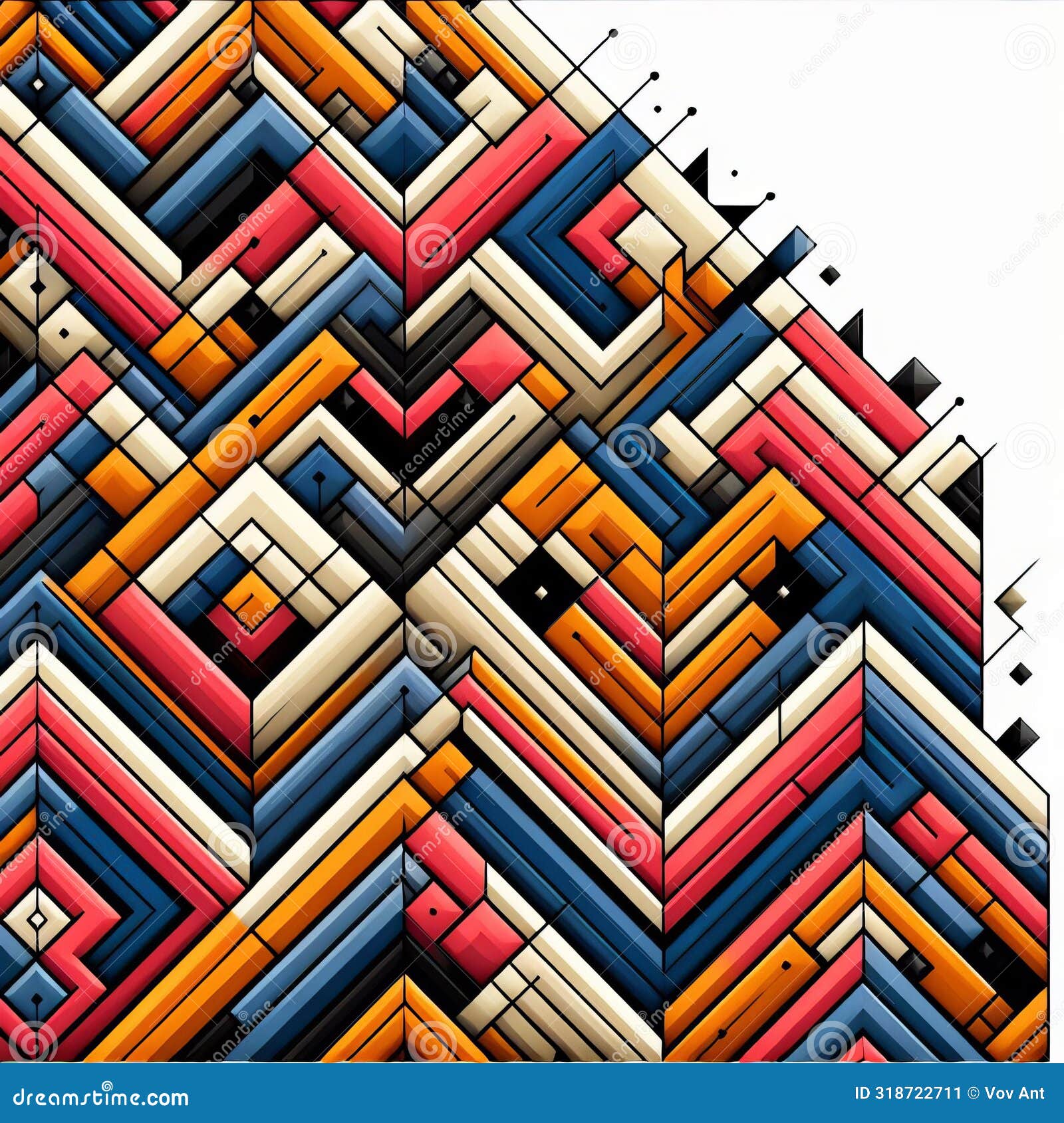 A Repetitive Pattern of Diamond Shapes in Alternating Colors, C Stock ...
