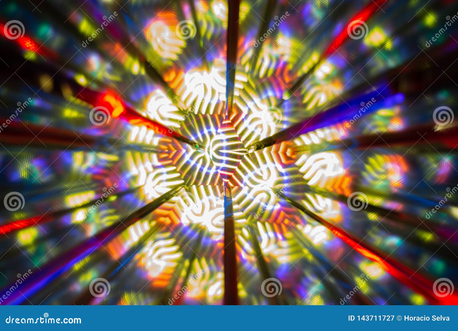 Repetitive Pattern by Reflections of an Image in Mirrors. Color ...