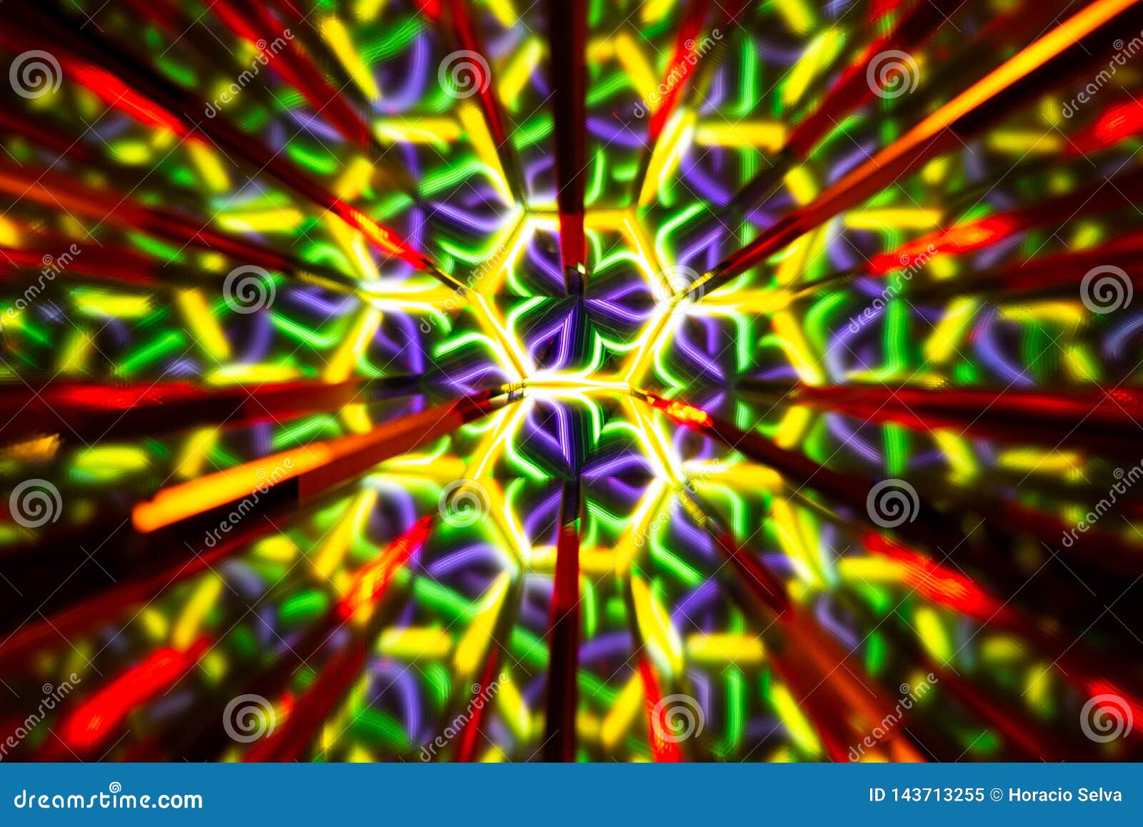 Repetitive Pattern by Reflections of an Image in Mirrors. Color ...