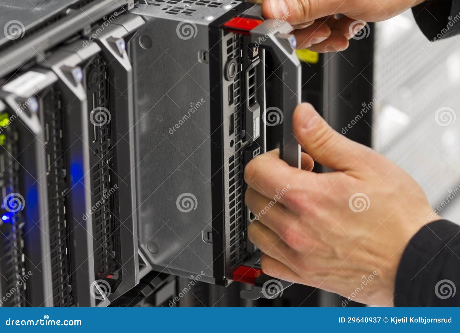 Replace Blade Server stock image. Image of computer, data - 29640937