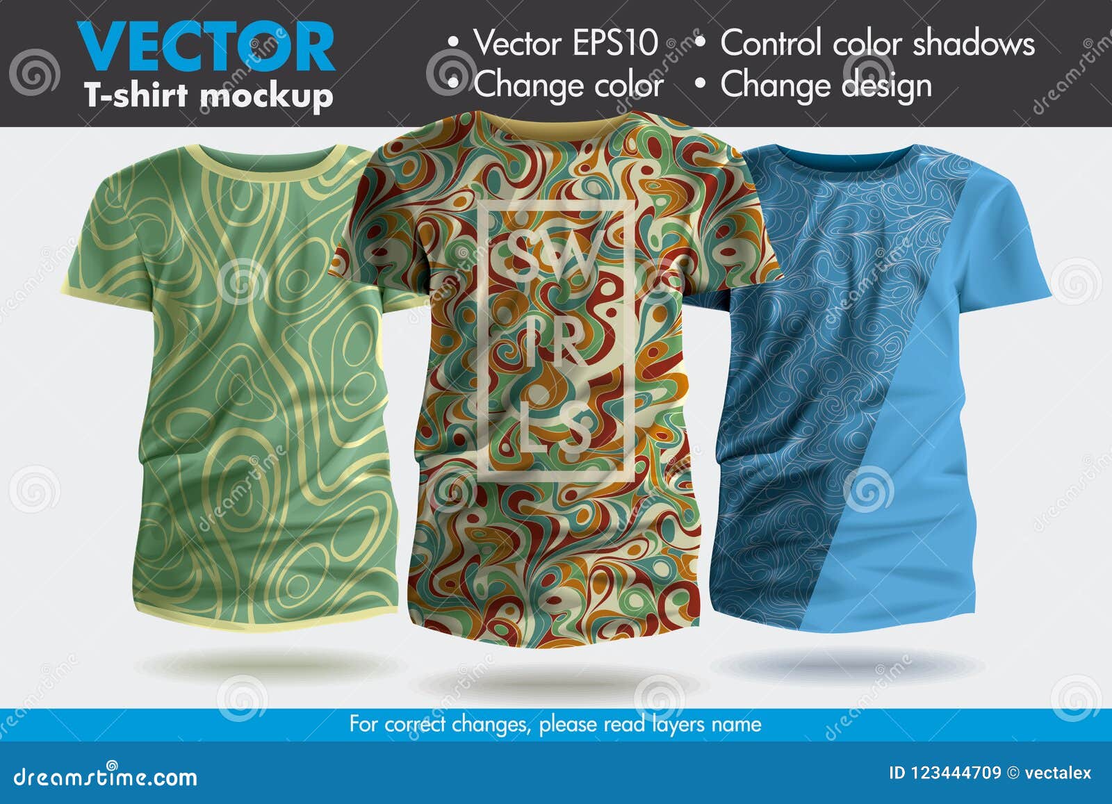 Replace Design, Change Colors Mock-up Mockup Tee Template Pattern Stock ...