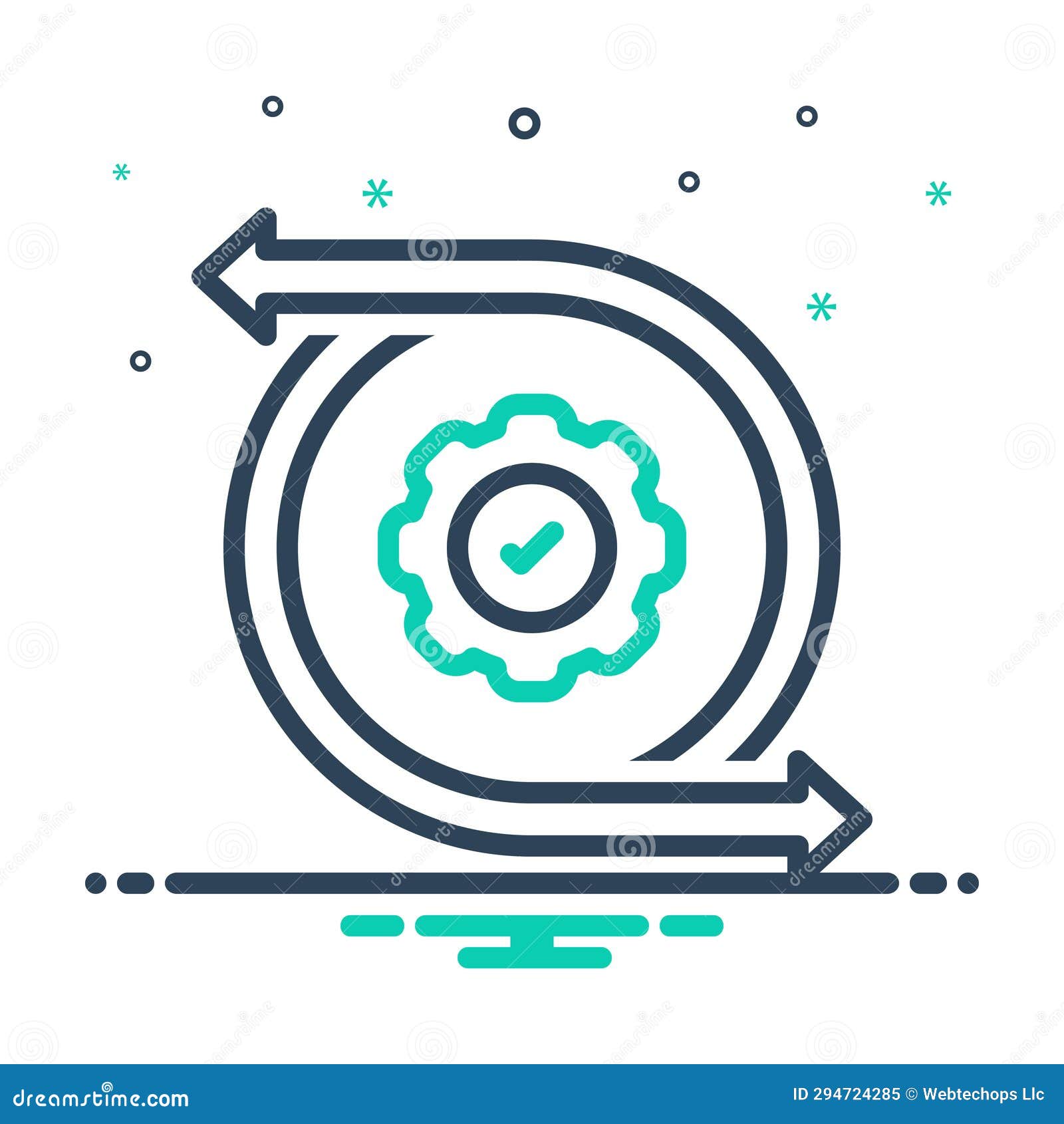 Mix Icon for Replace, Process and Update Stock Vector - Illustration of ...