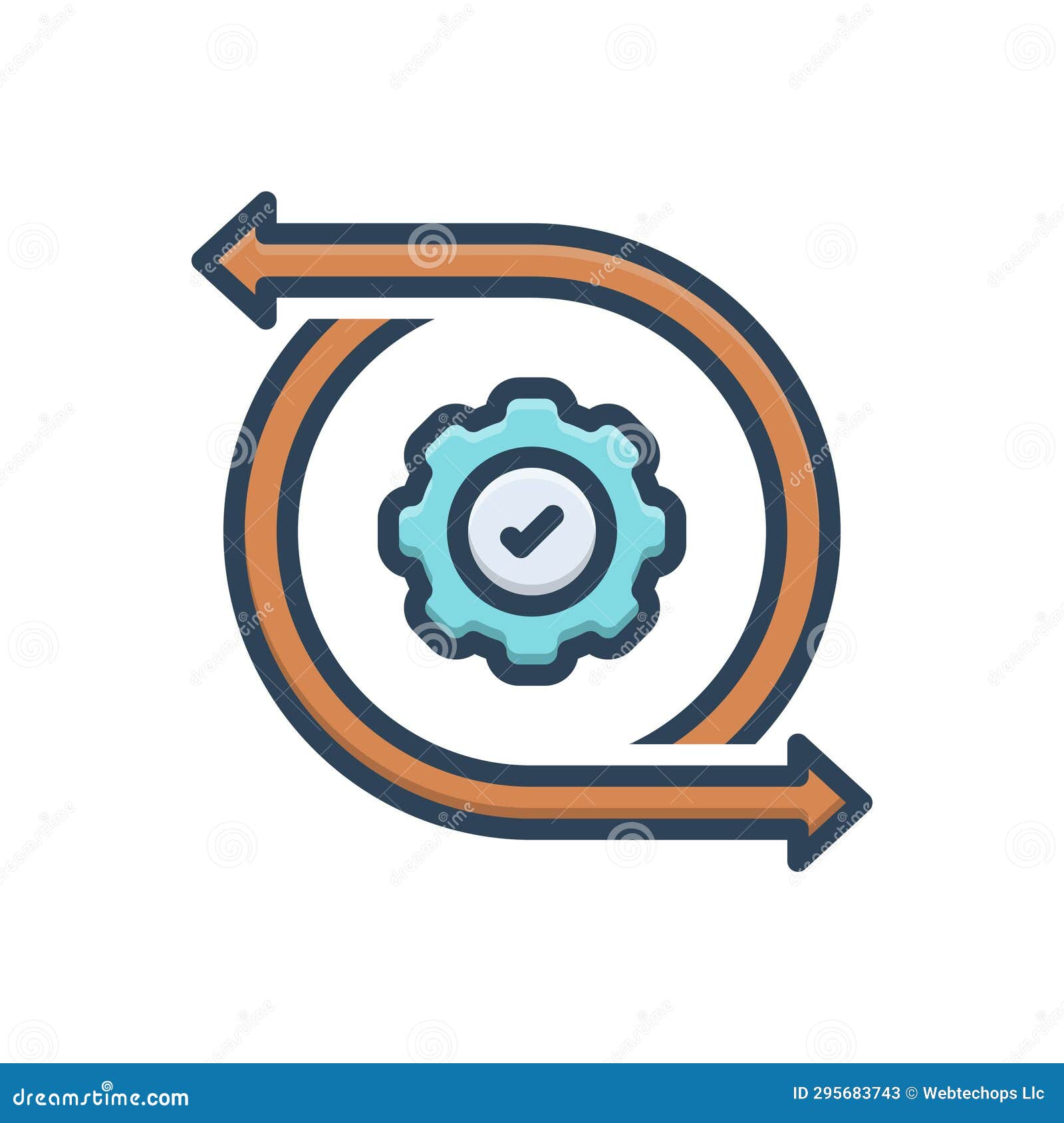 Color Illustration Icon for Replace, Subrogation and Refresh Stock ...