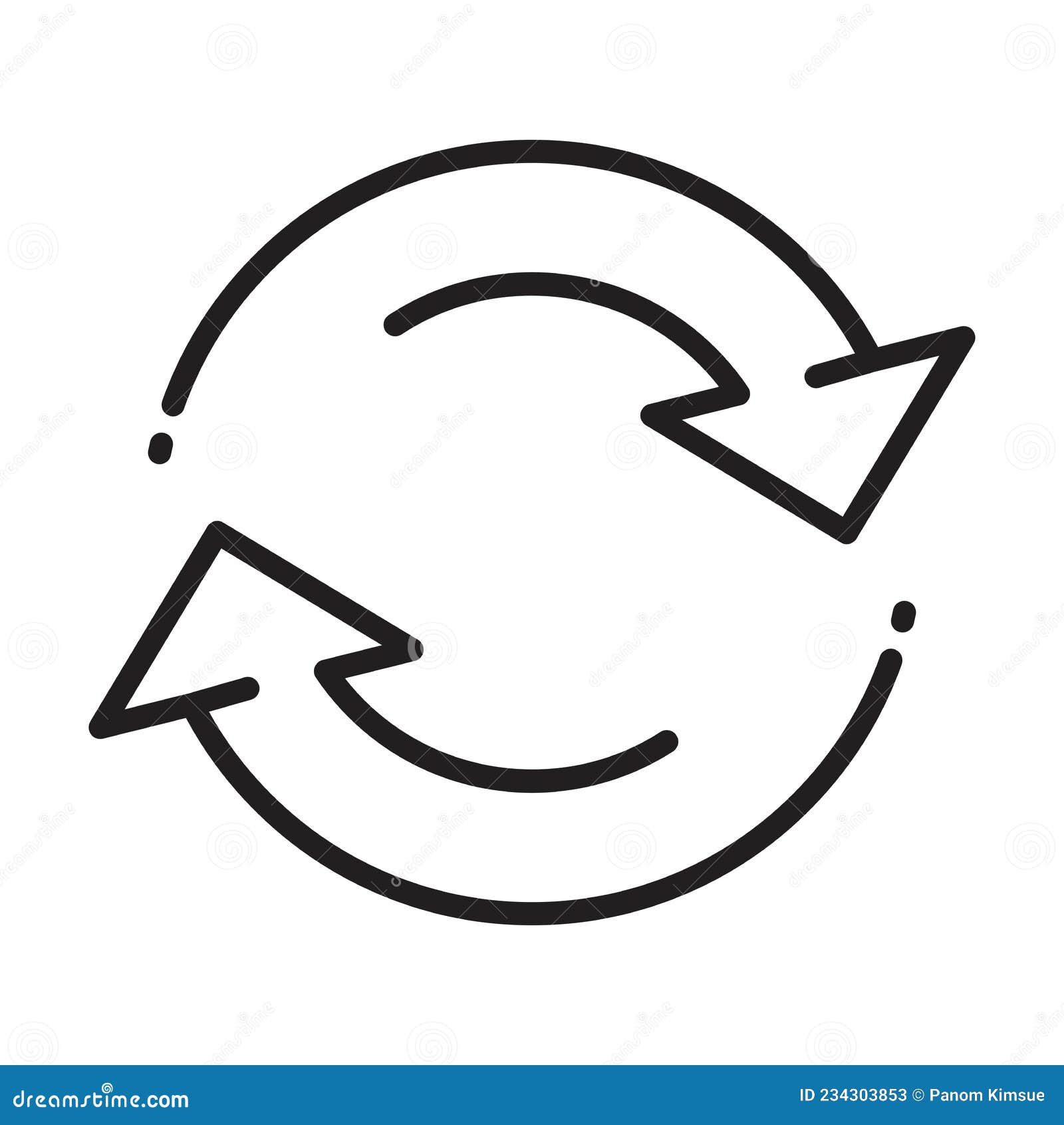 Logo With Two Reverse Arrows Stock Photography | CartoonDealer.com ...