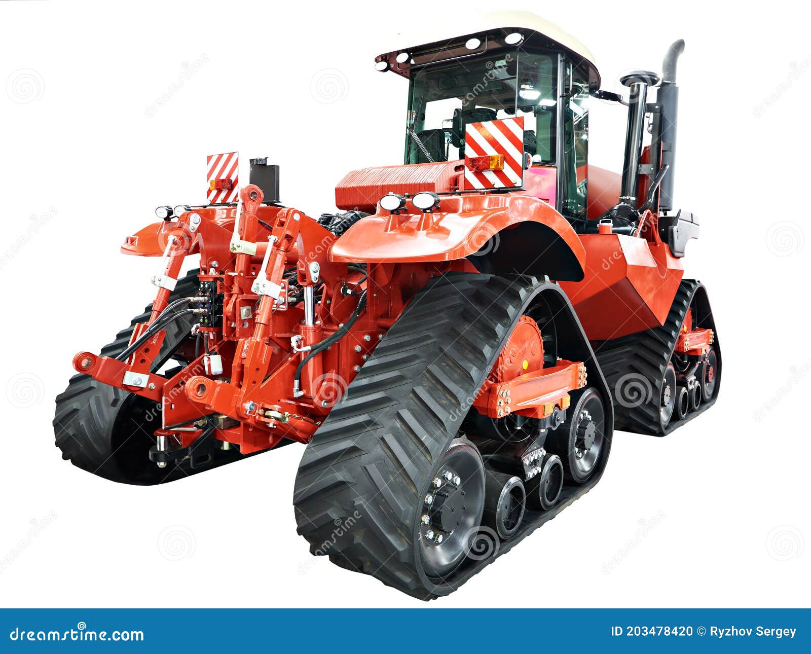 Replaceable Continuous Track Drive for Harvester Isolated White Stock ...