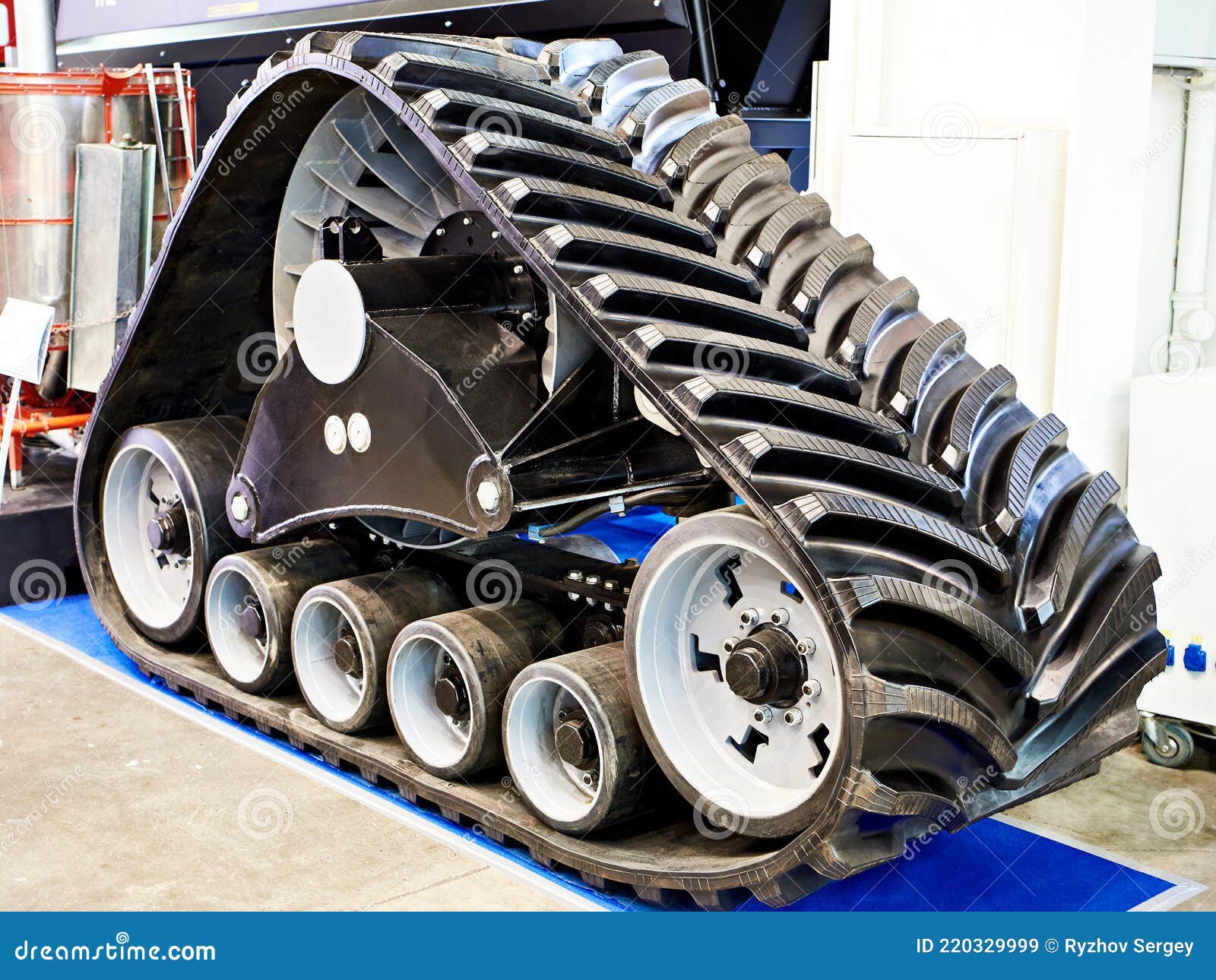 Continuous Track On A Military Amphibious Vehicle. Stock Photography ...