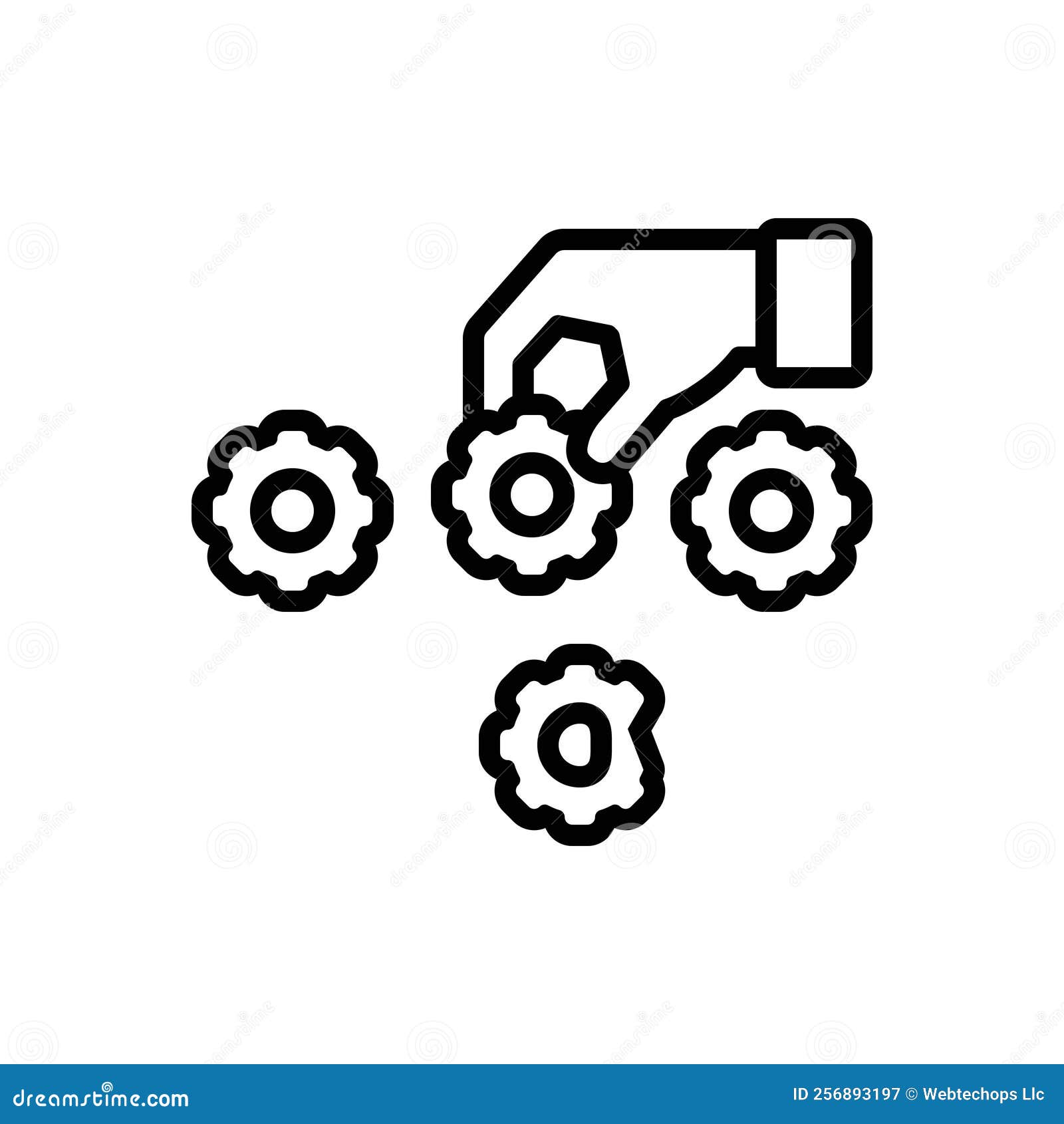 Black Line Icon for Replaced, Change and Exchange Stock Vector ...