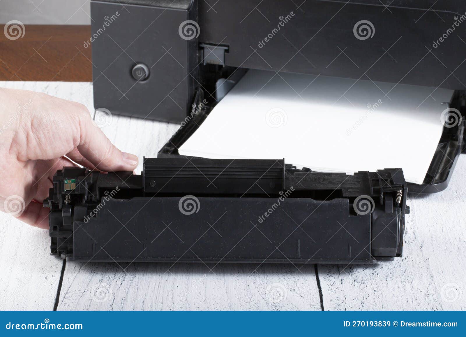 Replacement Cartridge for the Printer.Replacing the Cartridge on the ...