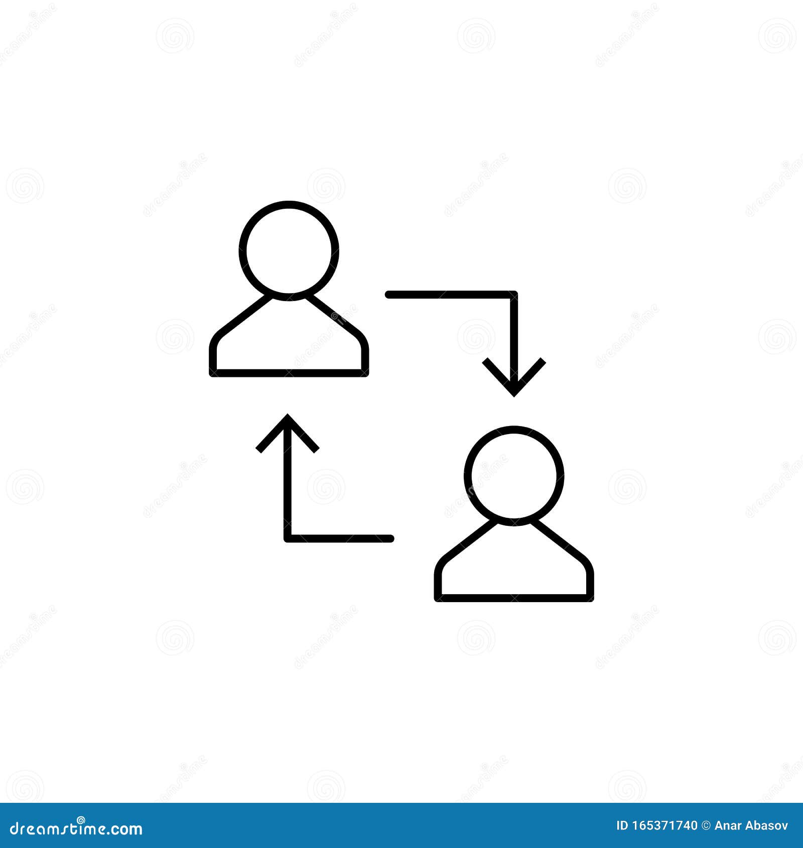 Replacement of Employee Icon. Element of Business Icon for Mobile ...