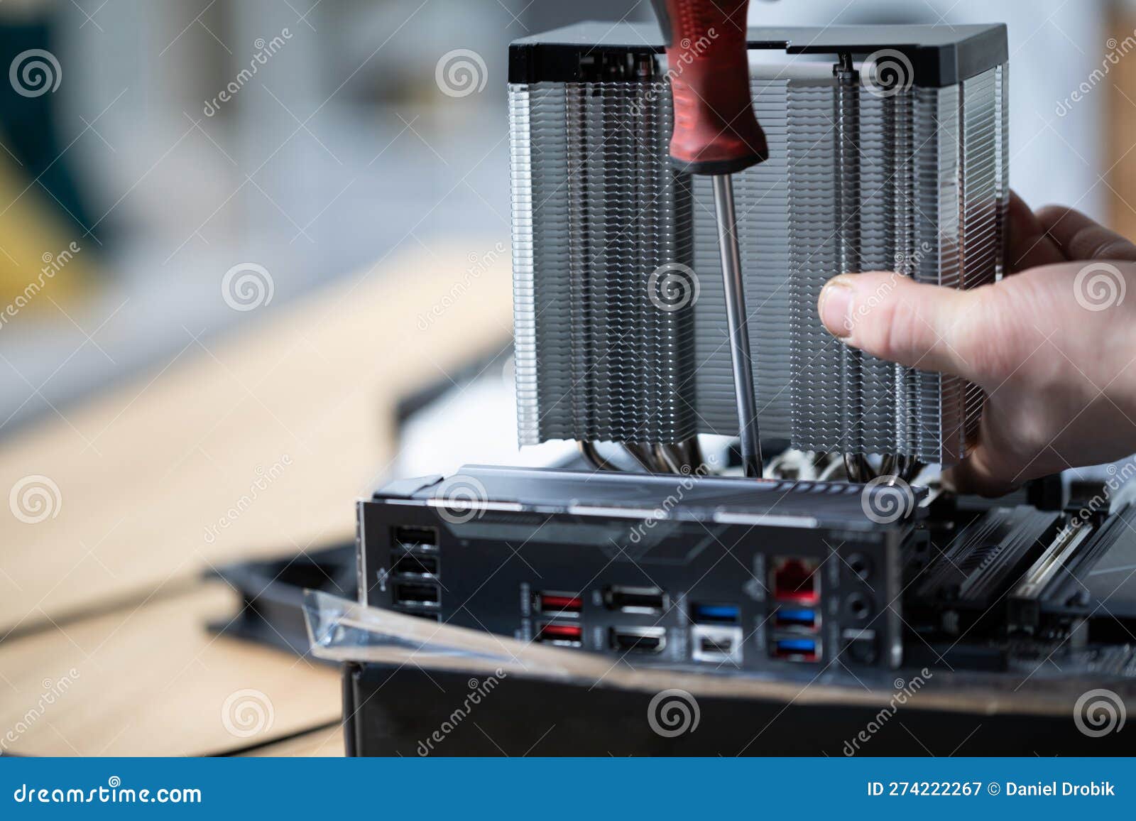 Replacement and Installation of a Home Computer Cooling System Stock ...