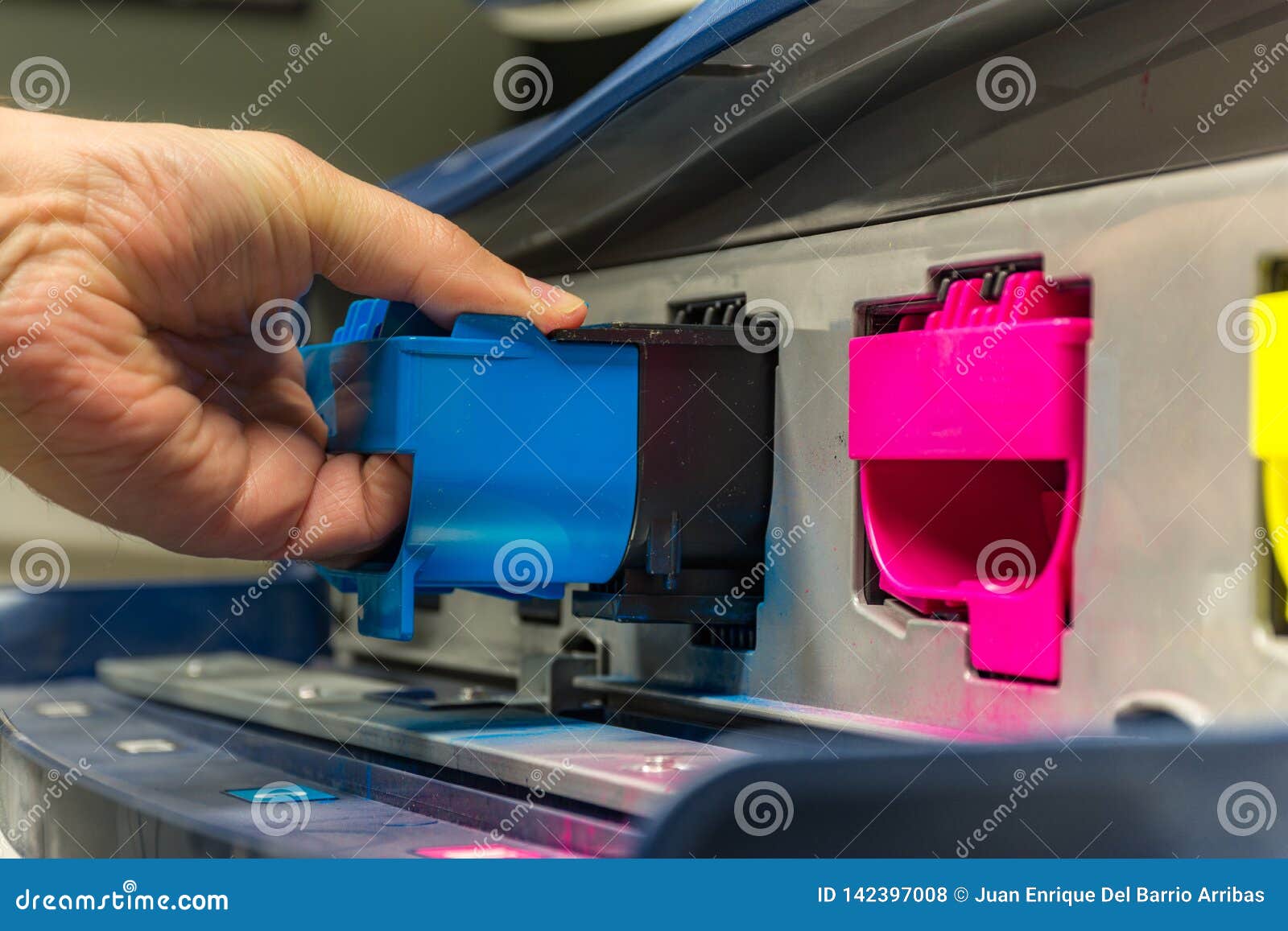 Replacement of Magenta Toner in a Professional Digital Printer Stock ...