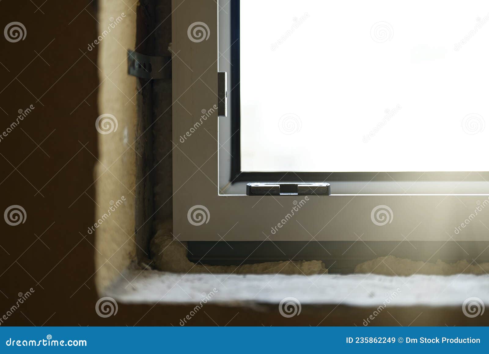Replacement of old windows stock image. Image of fixing - 235862249