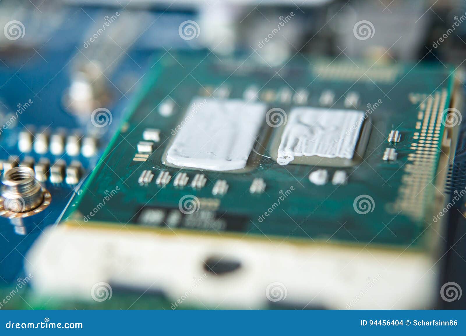 Replacement of Thermal Paste Stock Photo - Image of repair, memory ...