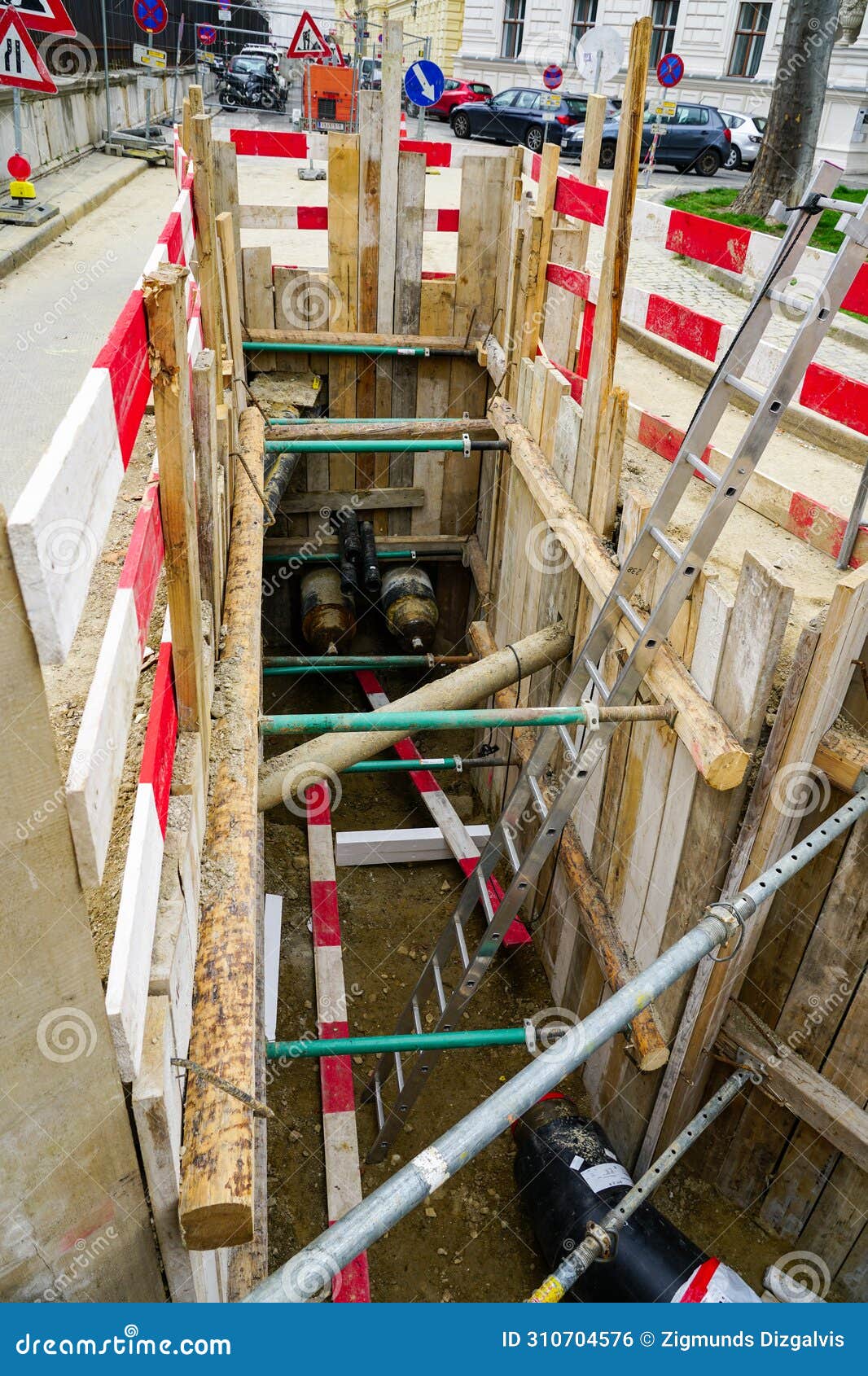 Replacement of Underground Heating Pipes, Deep Trench with Sliding ...