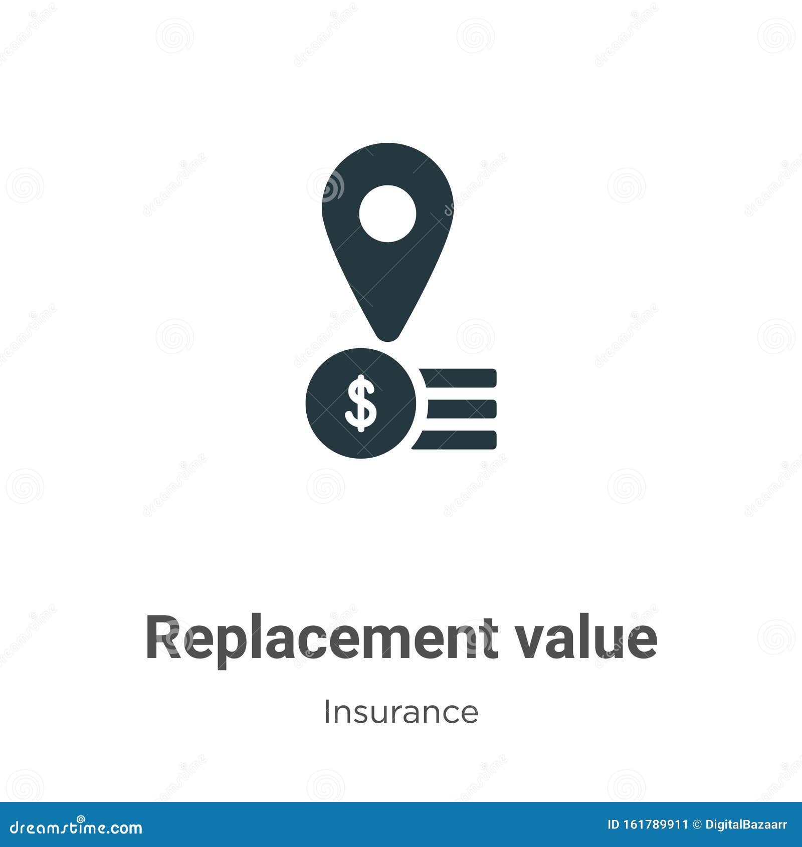 Replacement Value Vector Icon On White Background. Flat Vector ... Replacement Value Vector Icon On White Background. Flat Vector ...