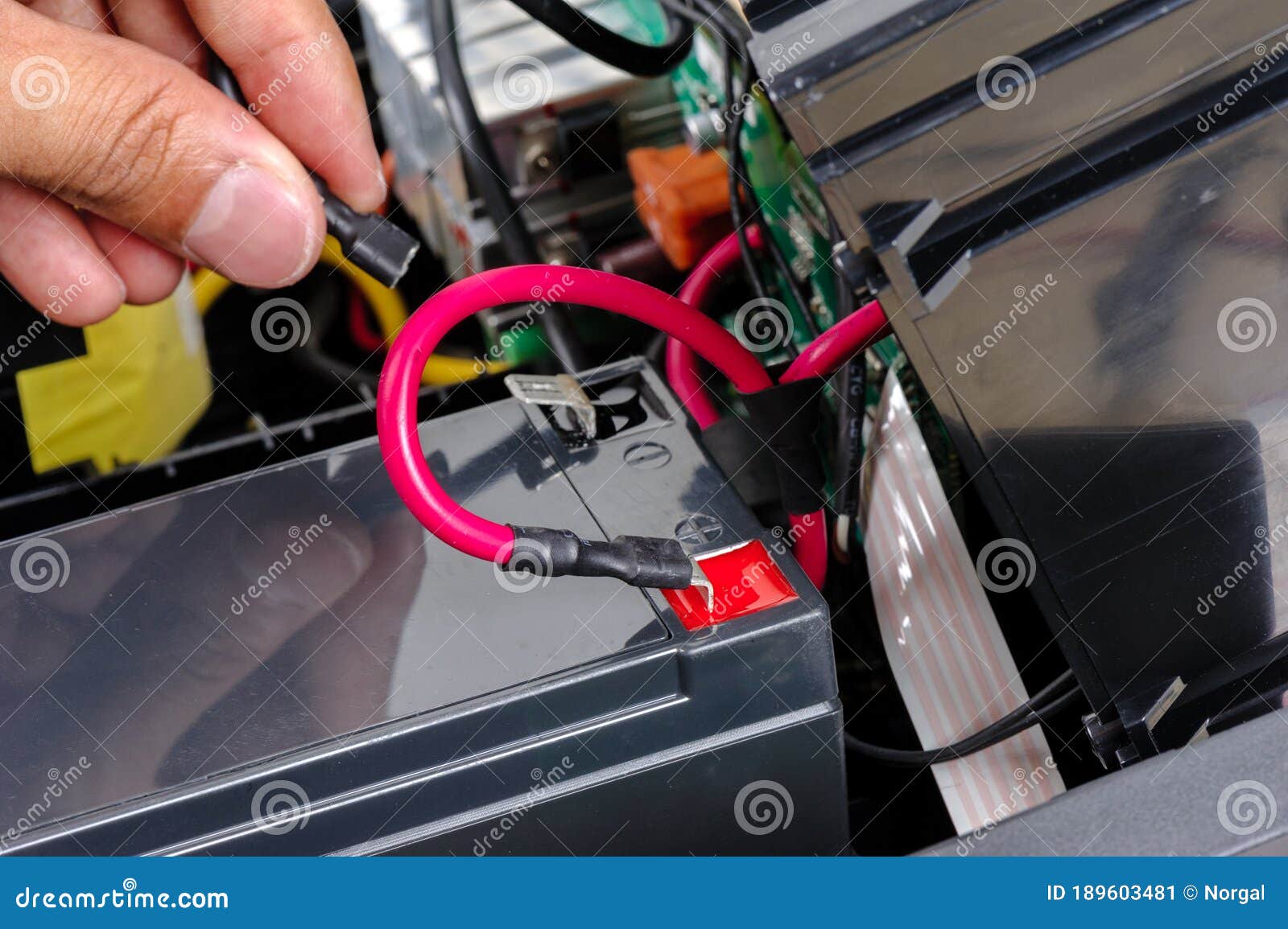 Replacing the battery stock image. Image of digital - 189603481