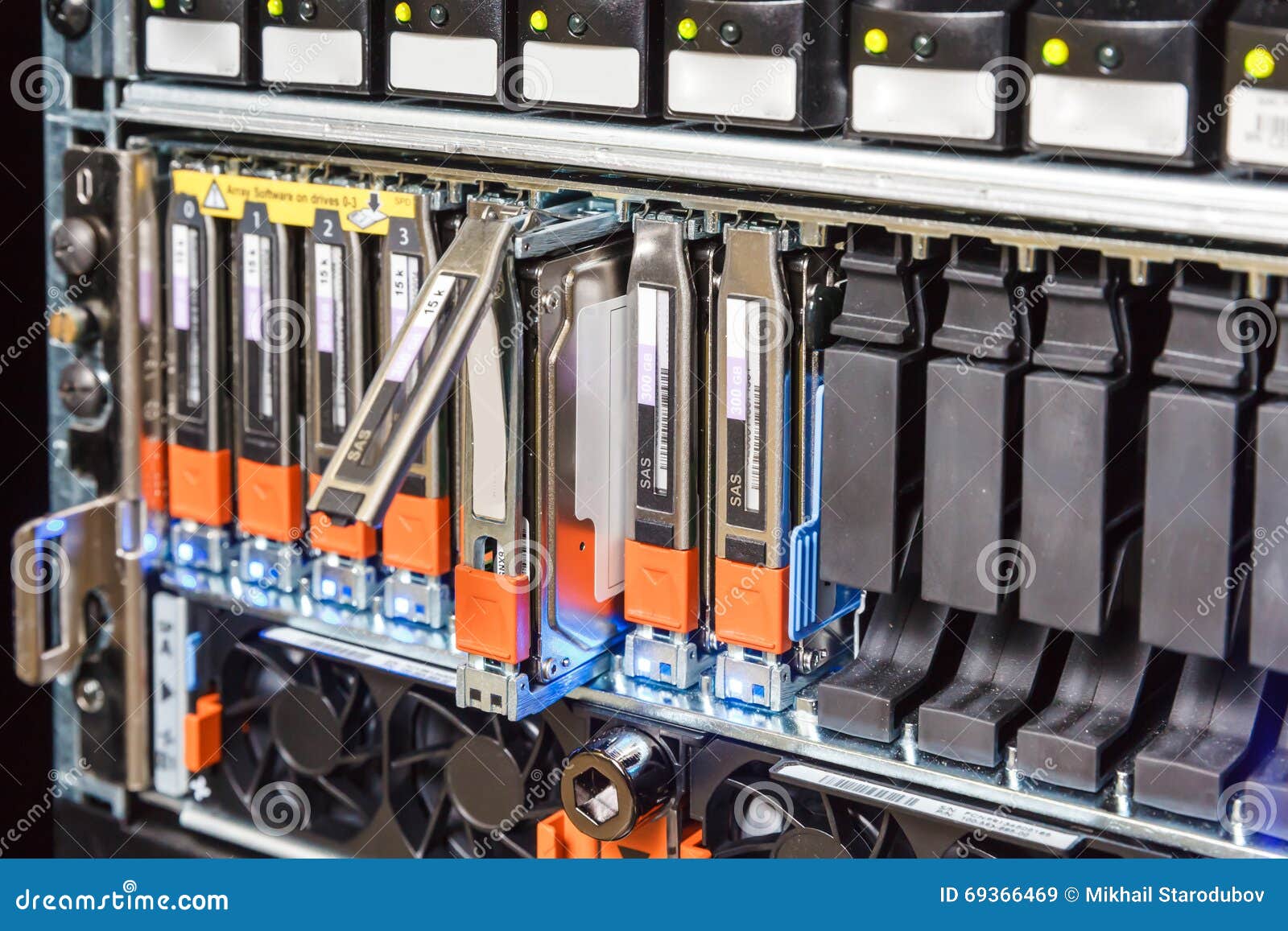 Replacing a Failed Hard Drive Stock Image - Image of datacenter ...