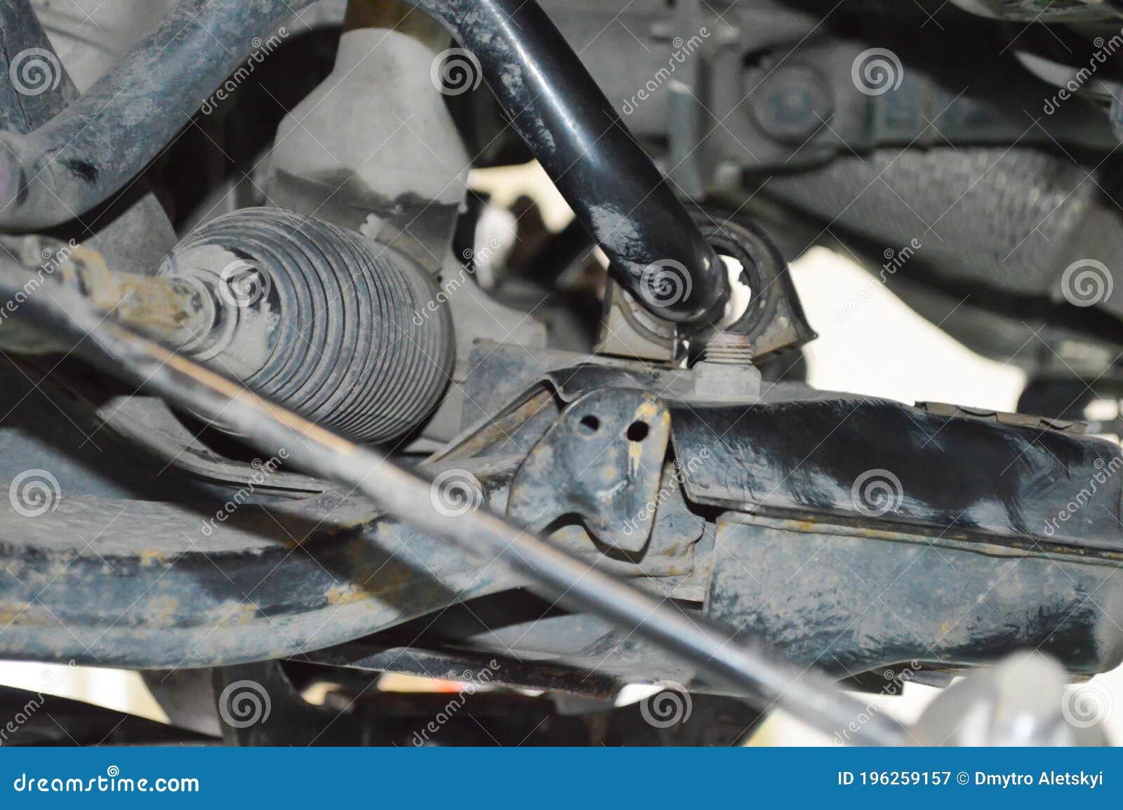 Replacing the Front Stabilizer Bushings Stock Image - Image of ...