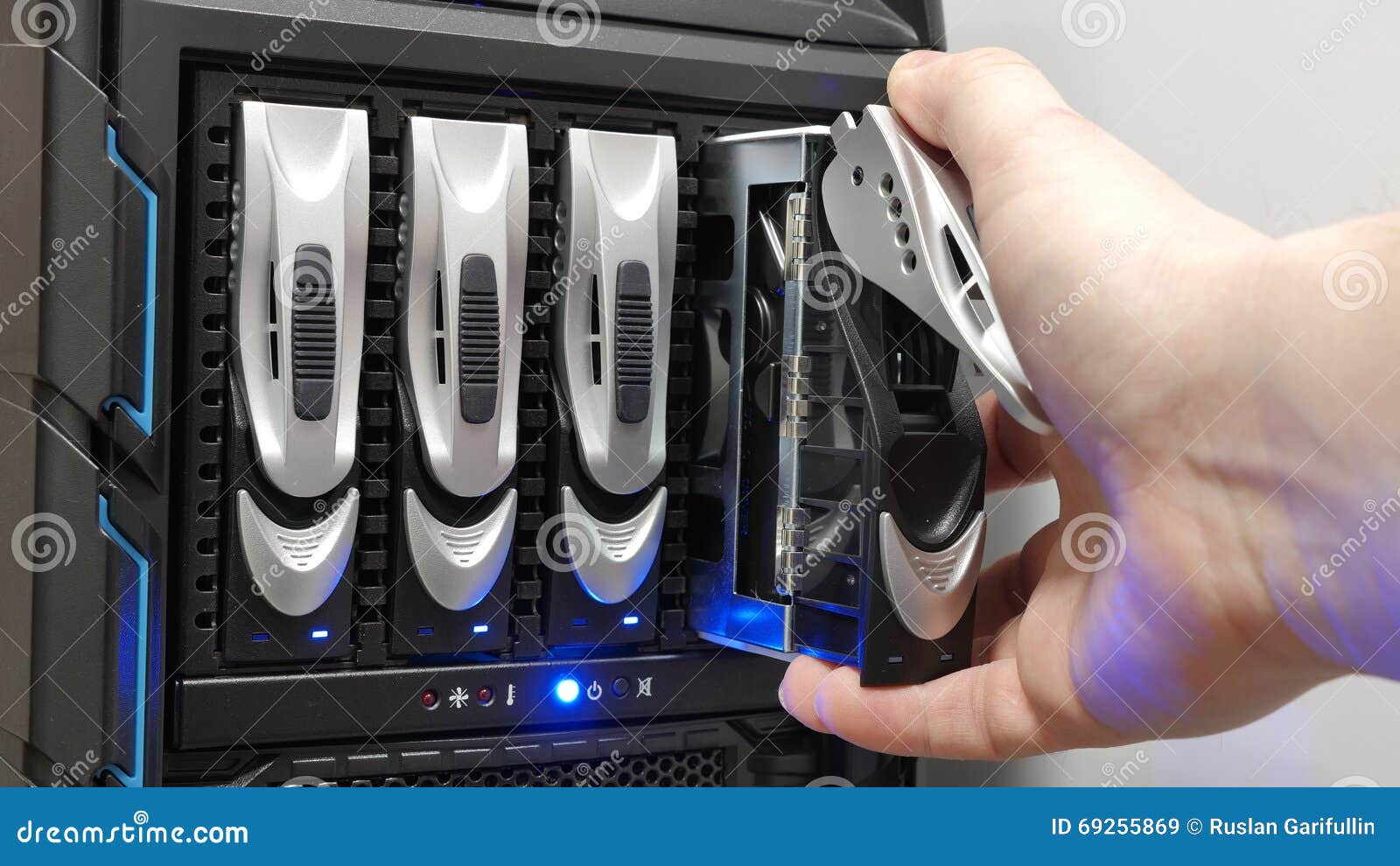 Replacing The Hard Disk Drive In A RAID Configuration Royalty-Free ...