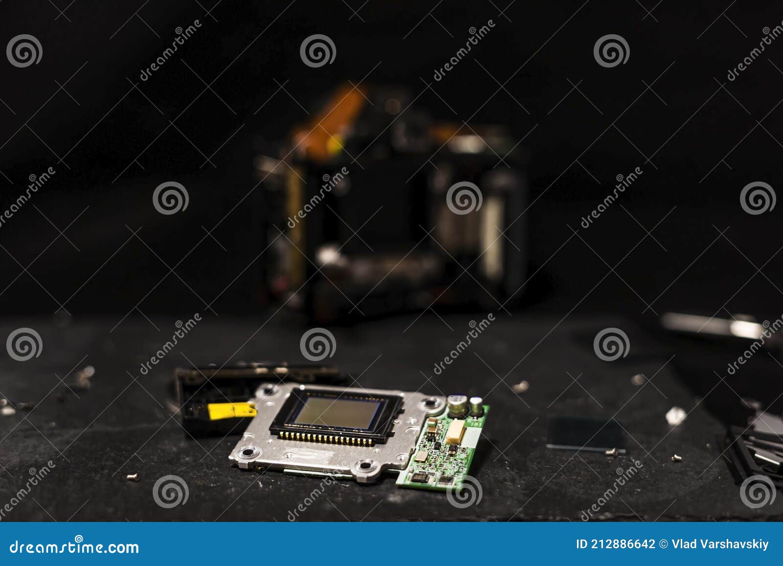Replacing the Matrix on the Camera. Electronic Board with a Matrix with ...