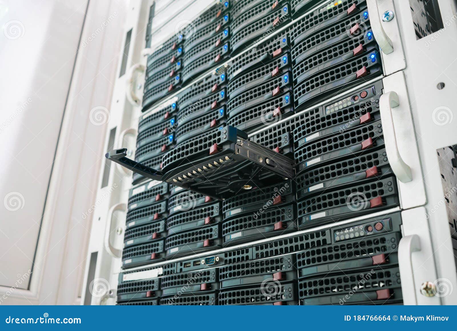 Powerful Server Equipment Is Installed In The Datacenter Rack. Modern ... Powerful Server Equipment Is Installed In The Datacenter Rack. Modern ...