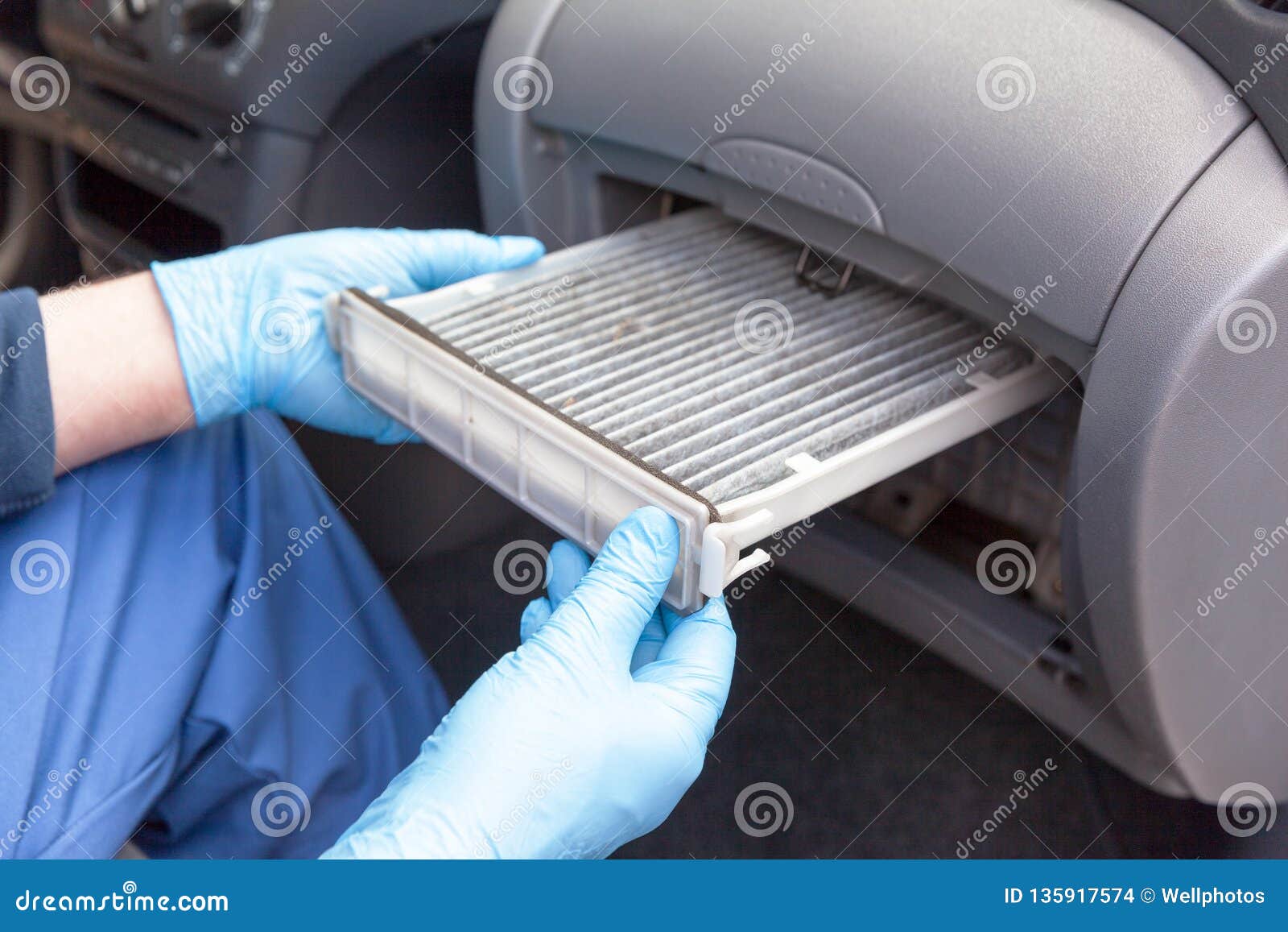 Replacing Dirty Cabin Pollen Air Filter for a Car Stock Photo - Image ... Replacing Dirty Cabin Pollen Air Filter for a Car Stock Photo - Image ...
