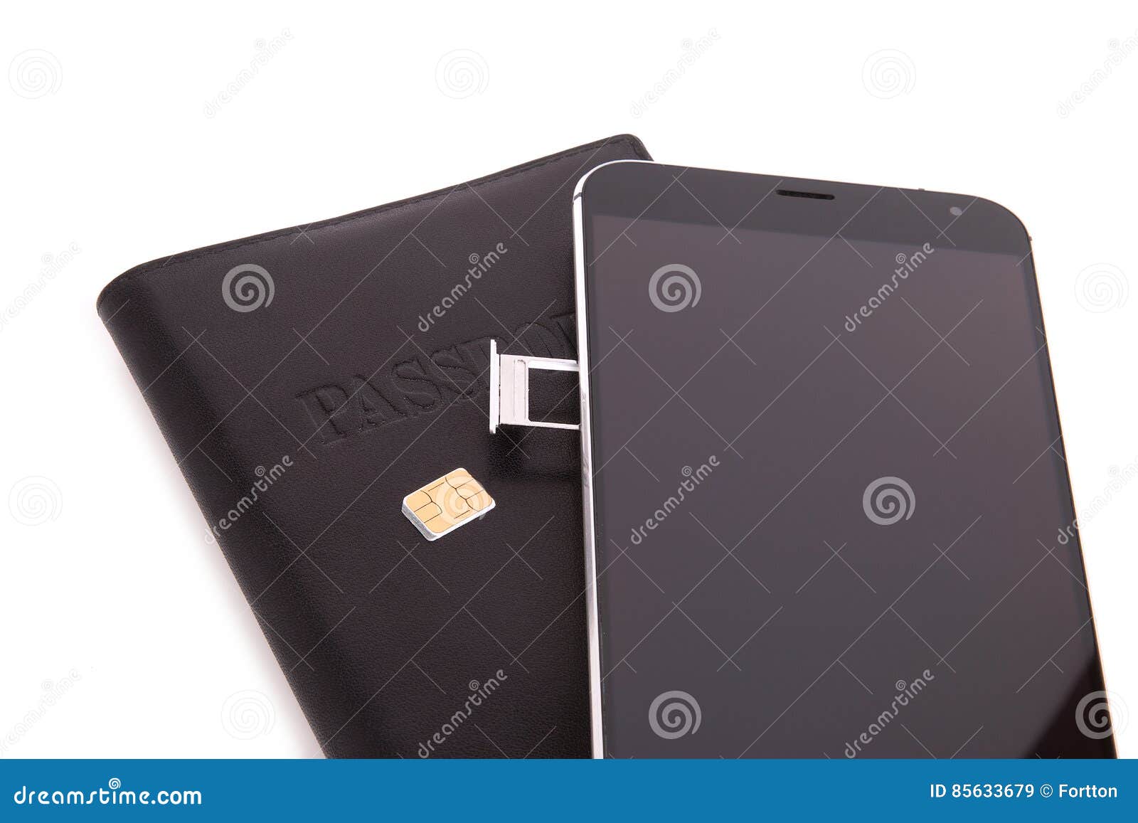 Replacing the SIM Card in the Phone Stock Image - Image of change ...