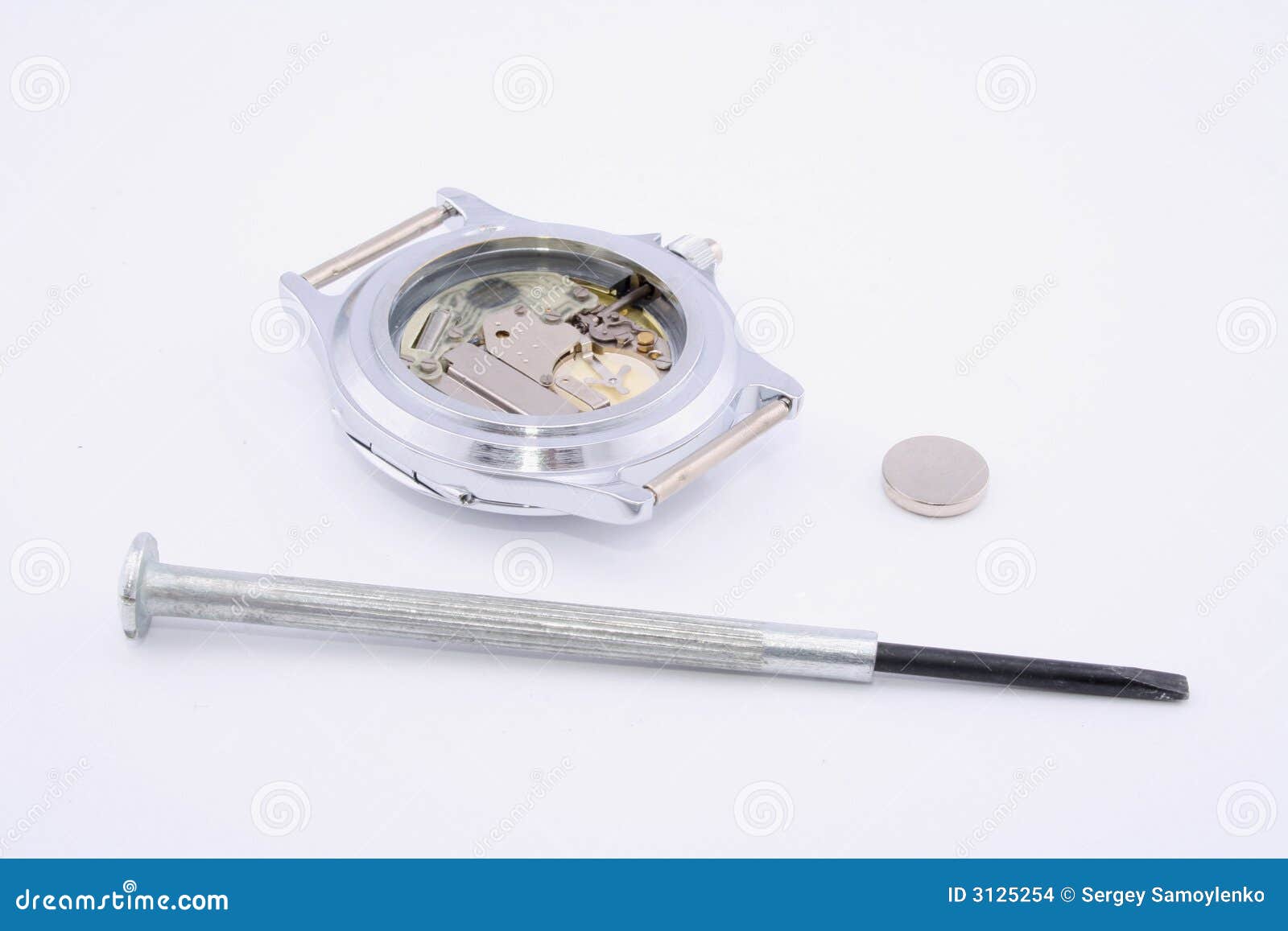 Replacing watch battery stock photo. Image of pocket, machine - 3125254