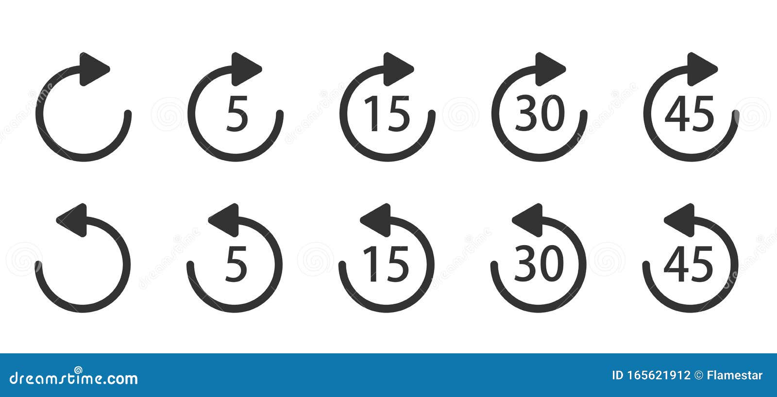 Replay Icon for Application and Web or Media Player Control. Repeat 5 ...