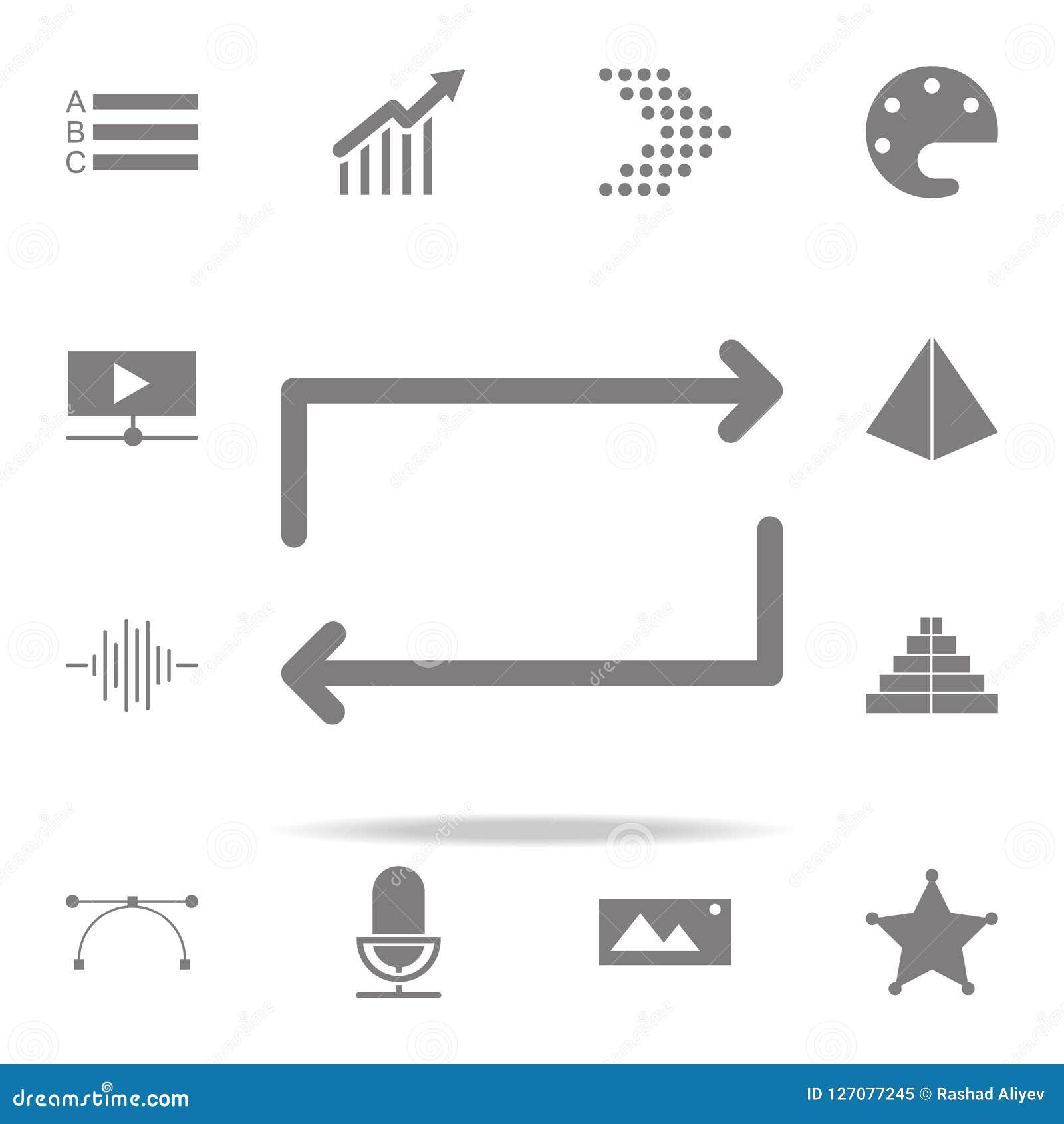 Replay Sign Icon. Web Icons Universal Set for Web and Mobile Stock ...