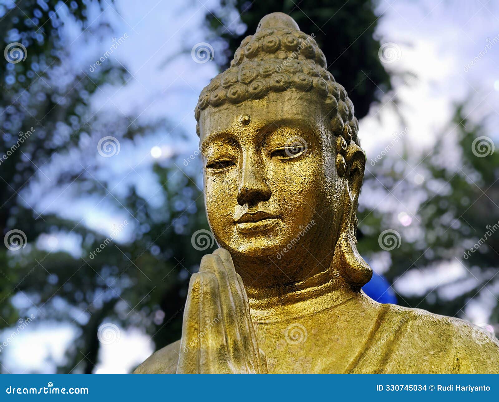 Replica of Buddha statue stock photo. Image of statue - 330745034
