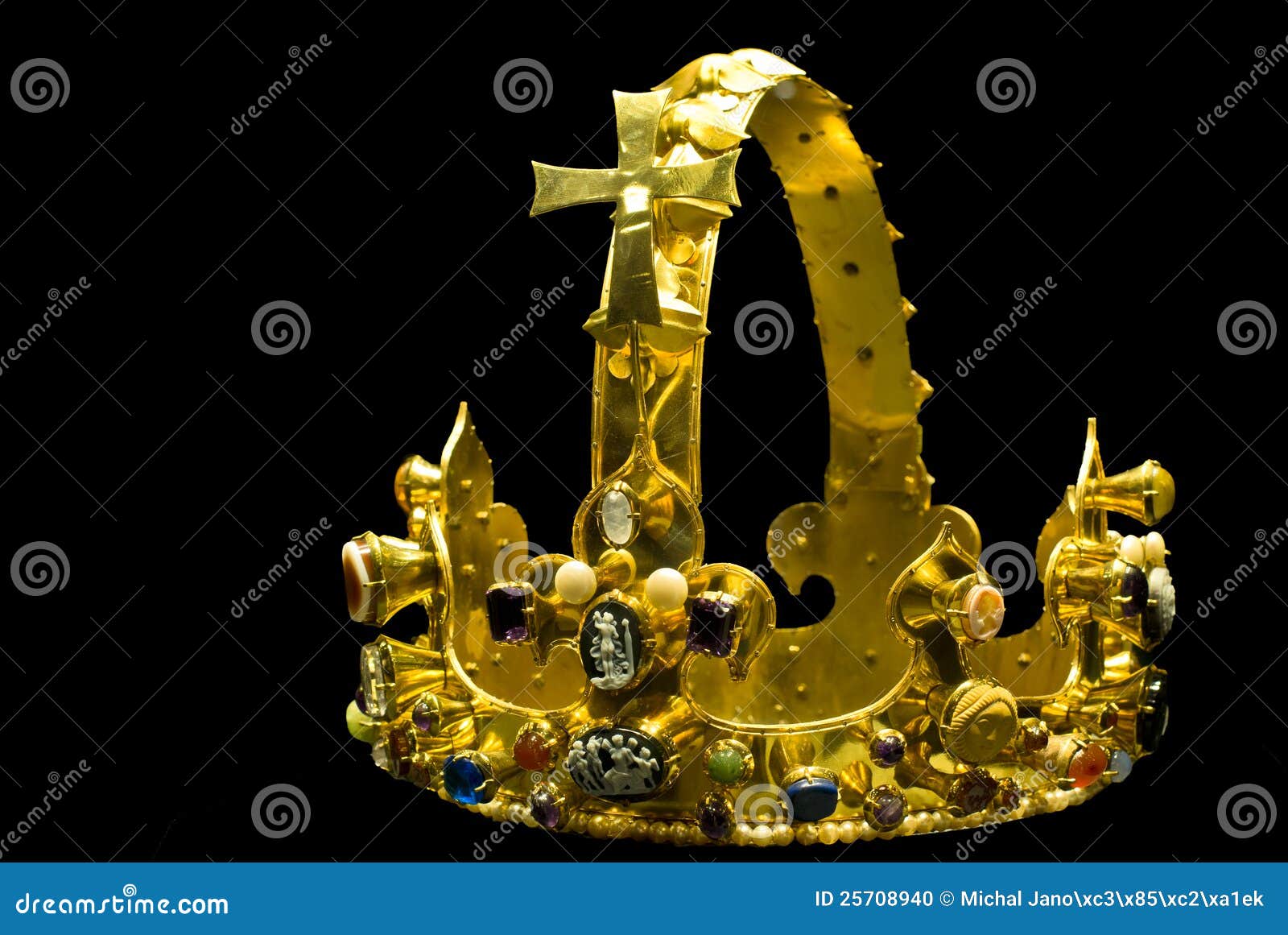 Replica of Charles the Great Crown Editorial Image - Image of pearl ...