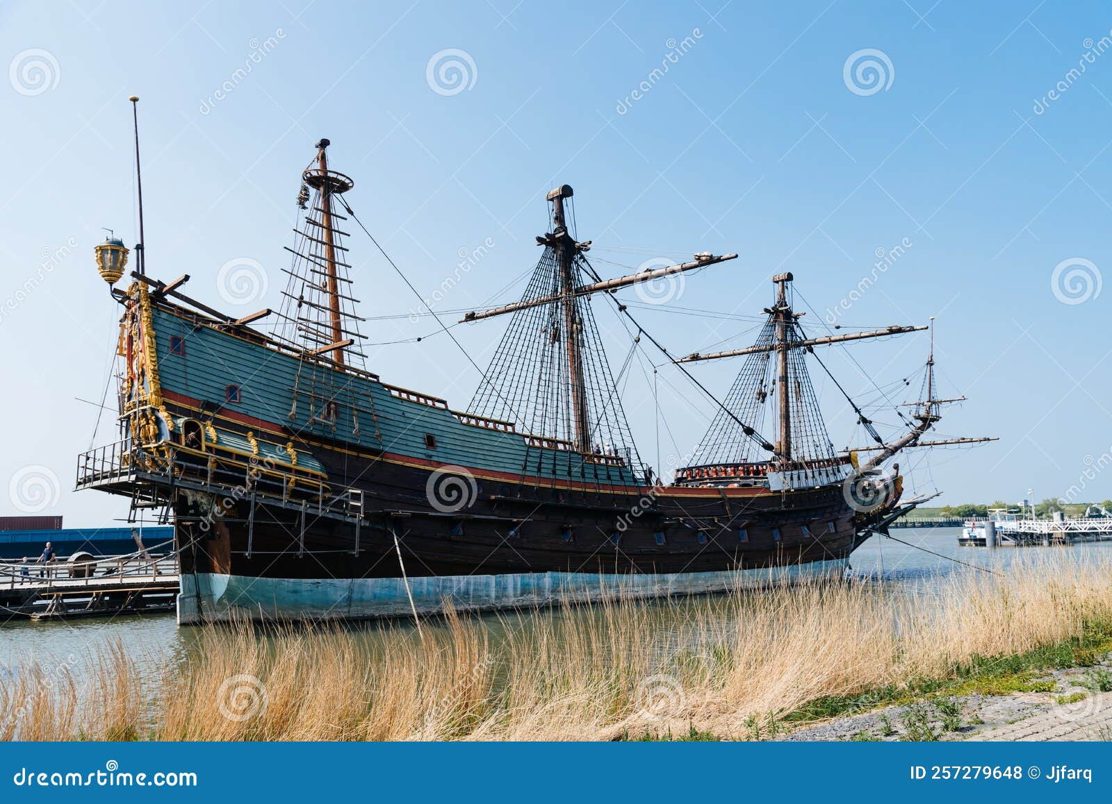 Replica of Dutch Tall Ship the Batavia in Netherlands Editorial Stock ...