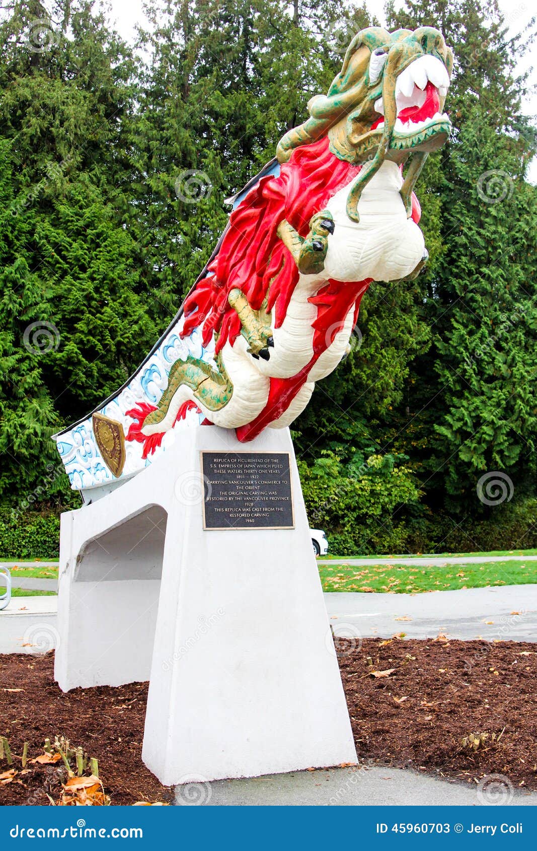 Replica of the Empress of Japan Figurehead in Vancouver S Stanley Park ...