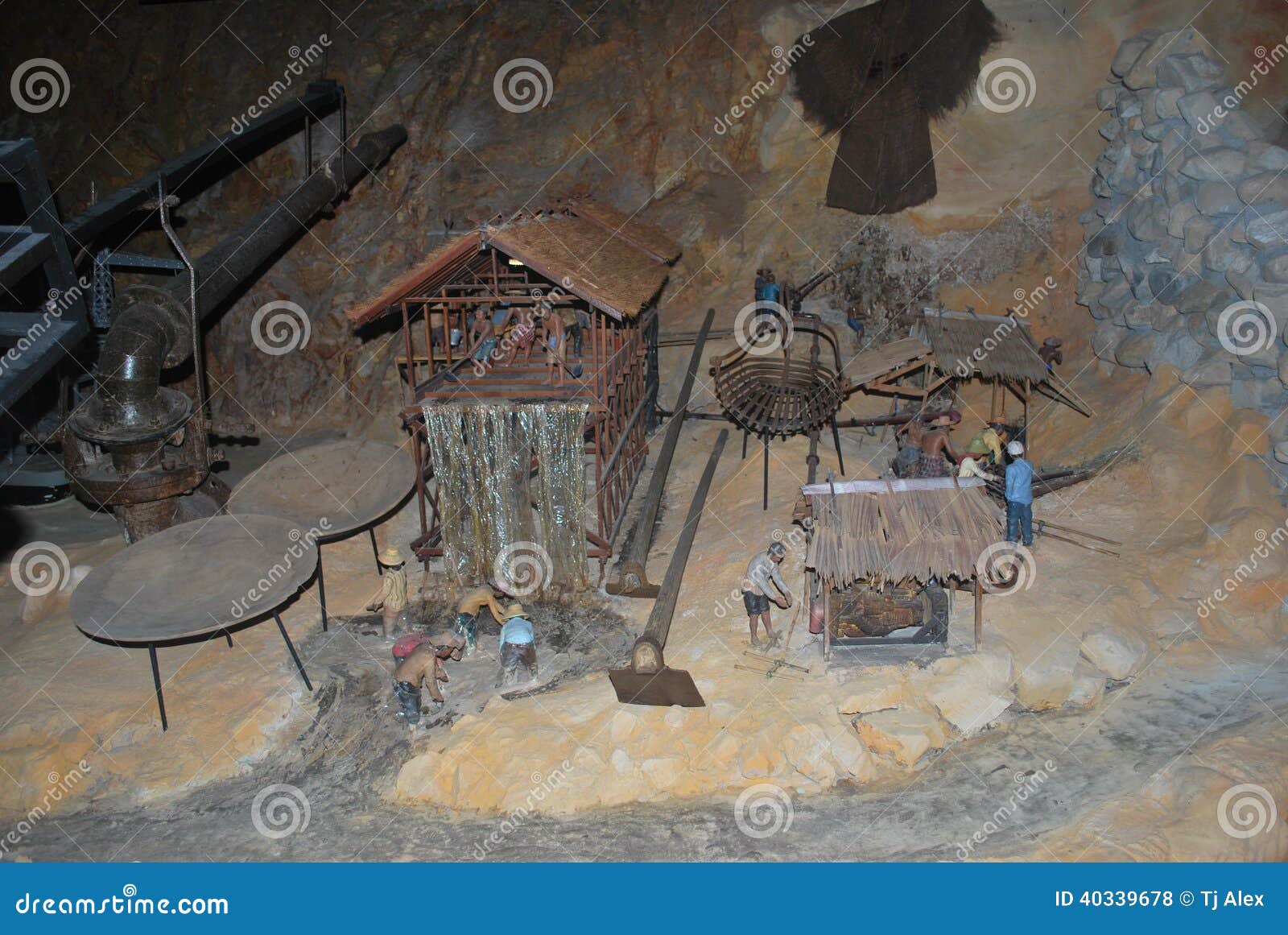 Replica of gold mine stock photo. Image of rocks, sample - 40339678