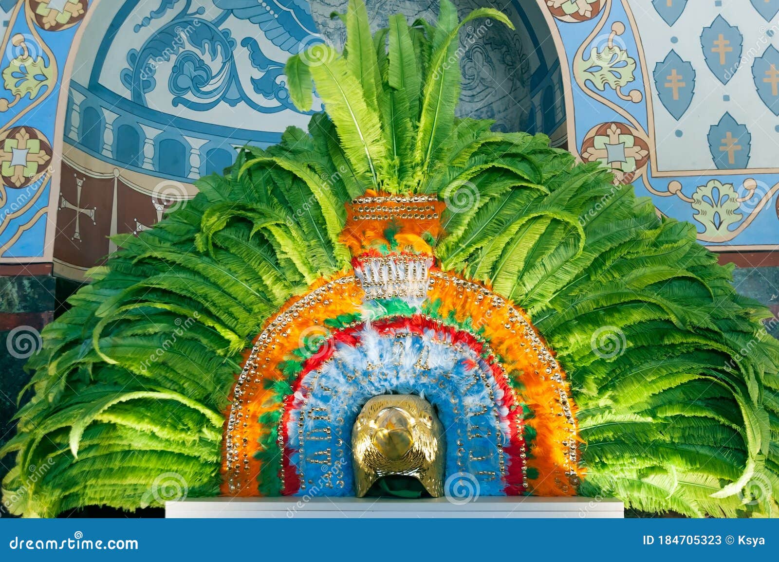 Replica of Headgear of Maya Rulers Stock Image - Image of element ...