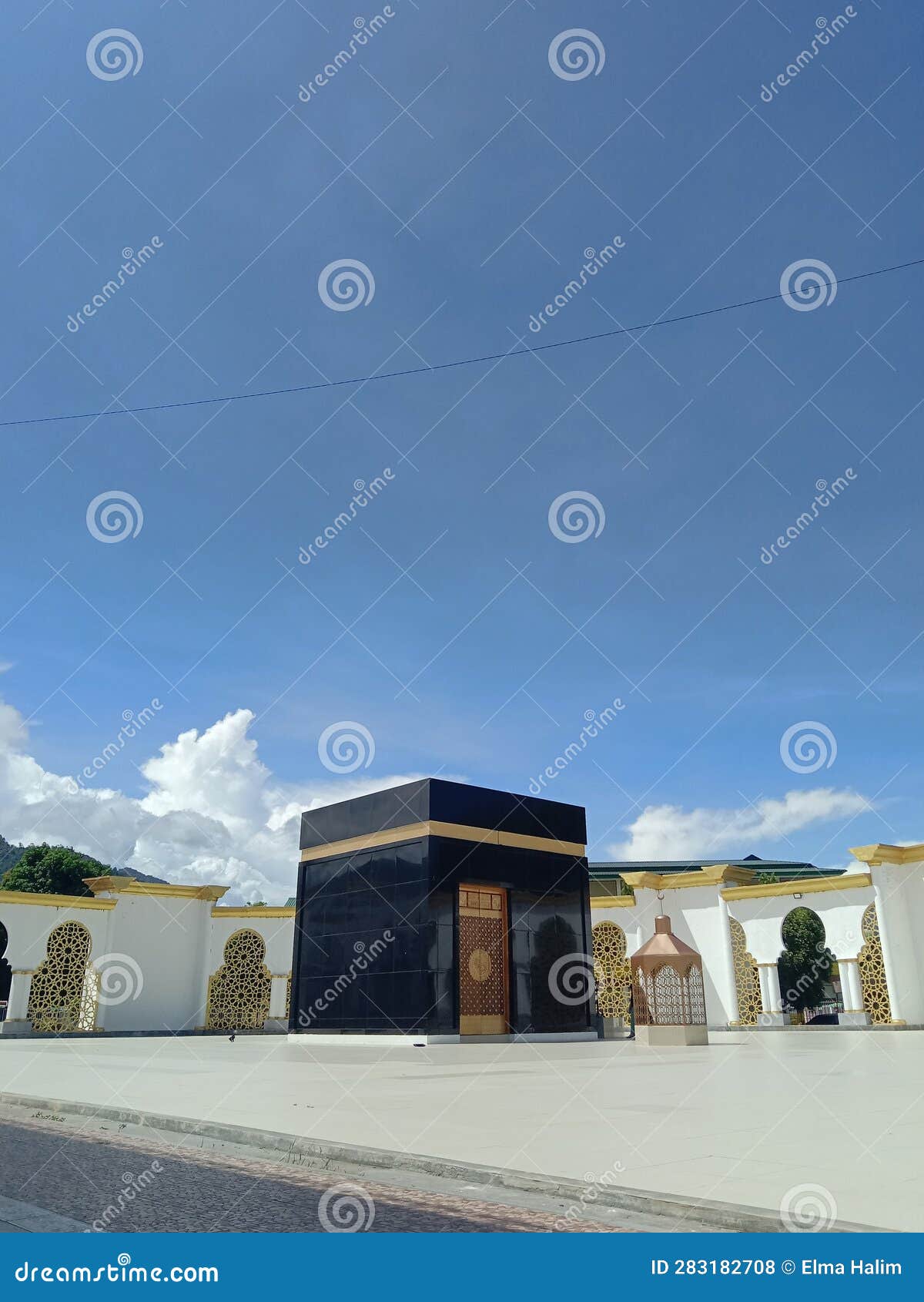 Replica of the Kaaba in the Courtyard of the Great Mosque of Luwu ...
