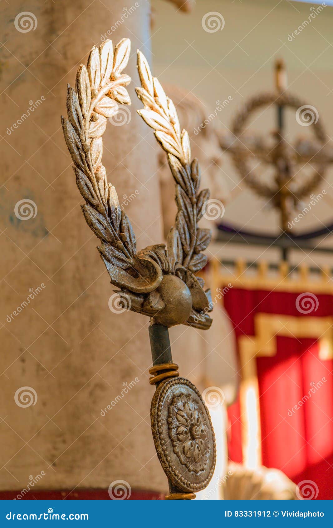 Laurel on Scepter of the Roman Empire Stock Photo - Image of symbol ...