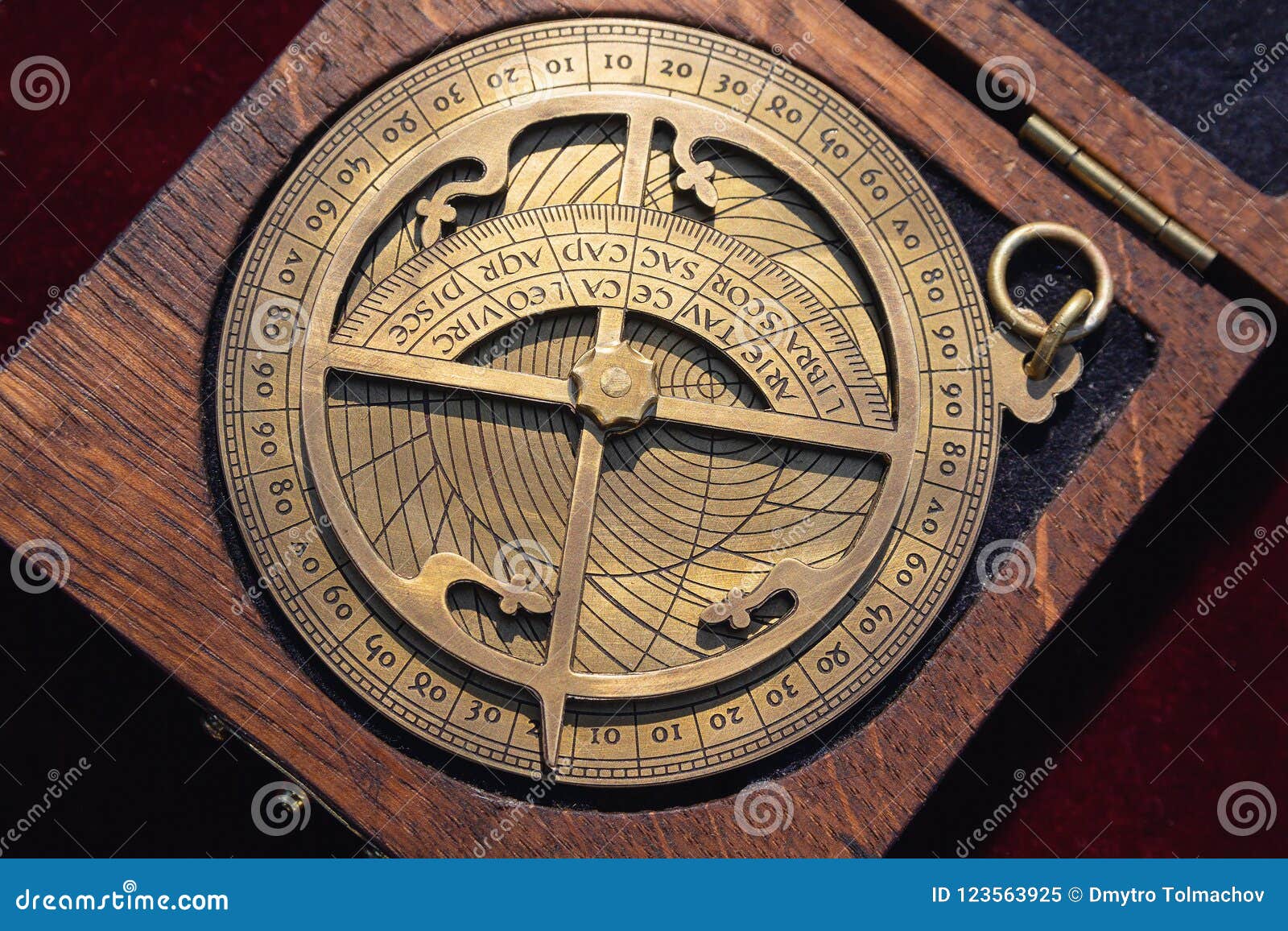 Replica of a Medieval Astrolabe Stock Image - Image of measurement ...