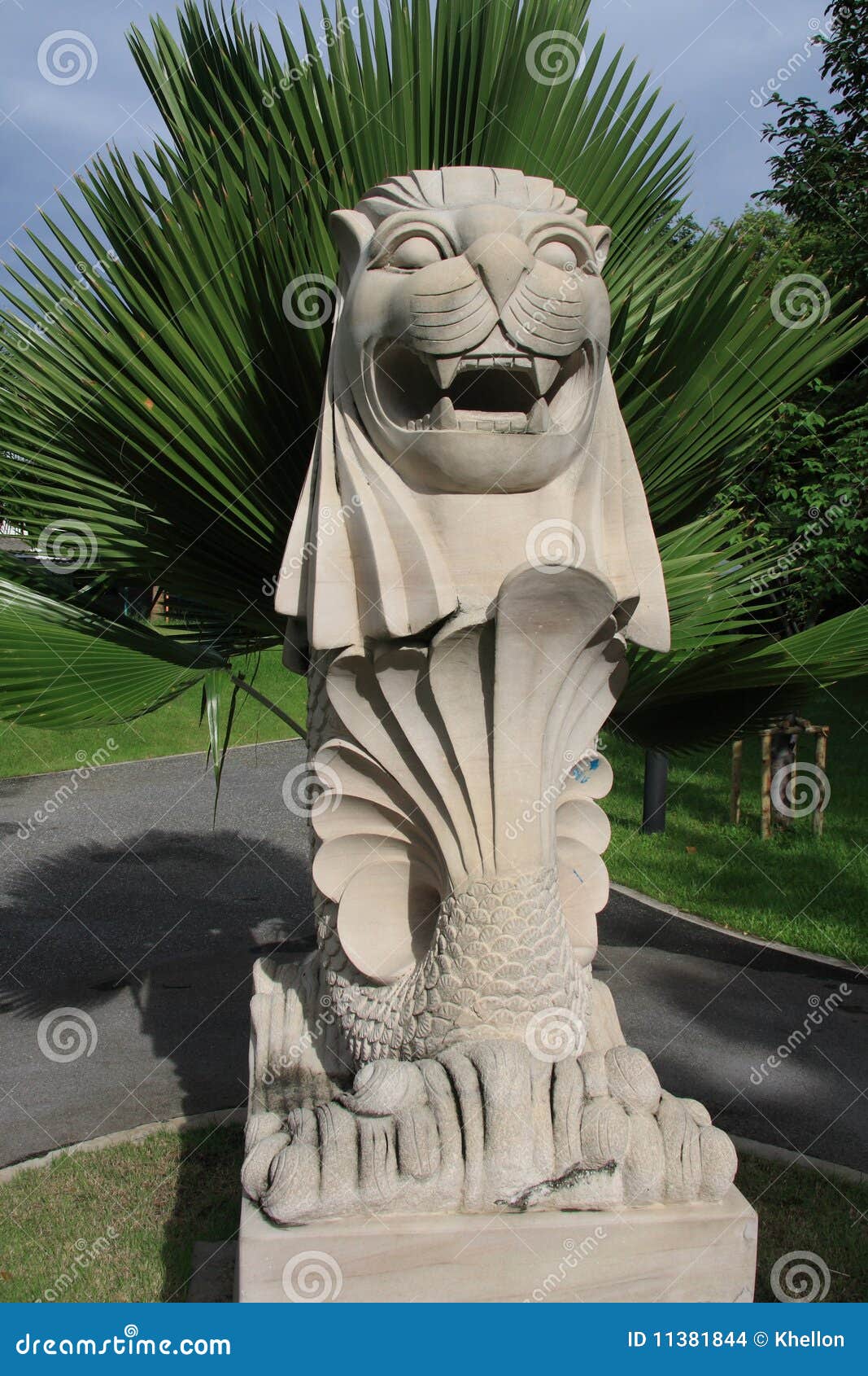 Replica Merlion Statue stock photo. Image of lion, bangkok - 11381844